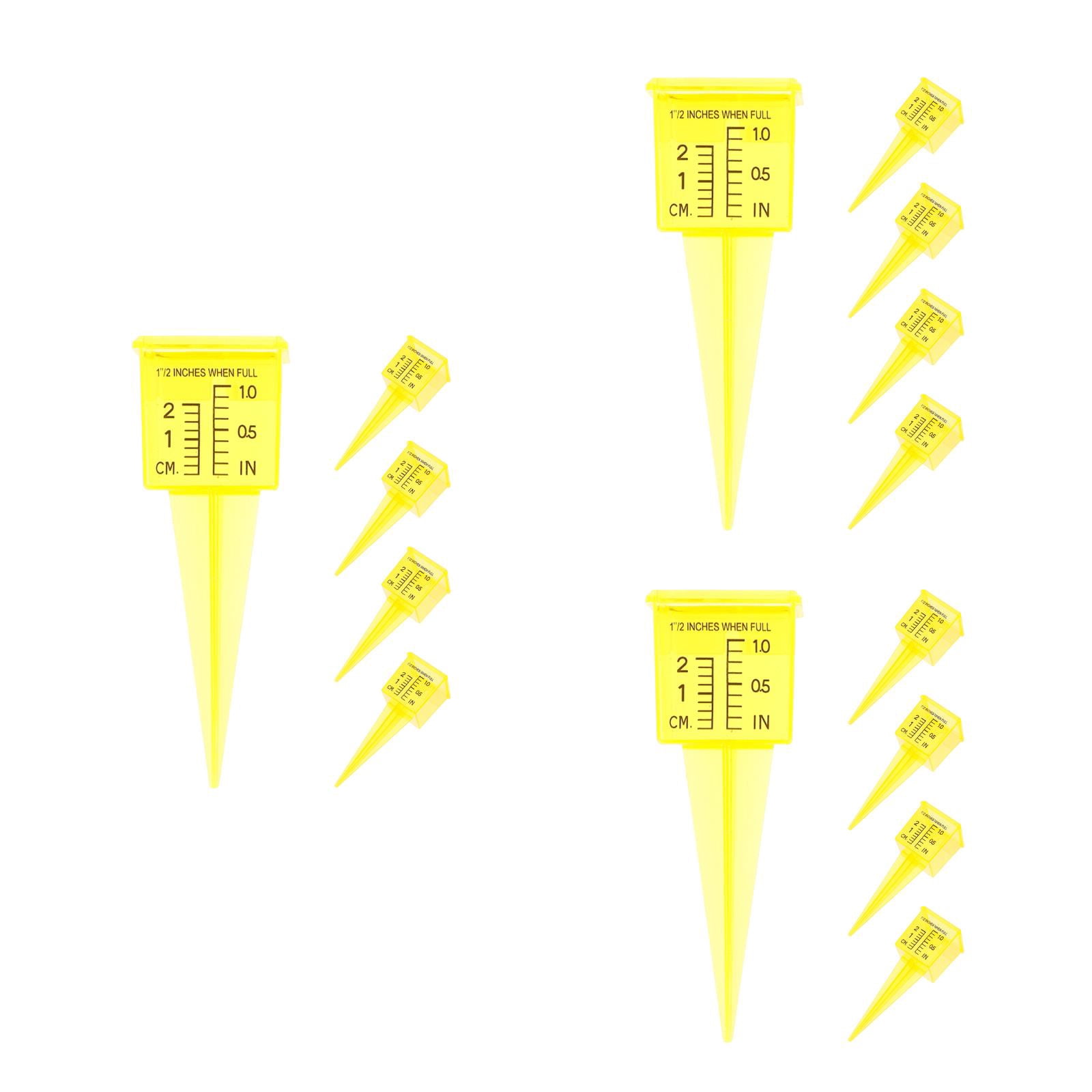 MLINS 15 Pcs Lawn and Garden Rain Gauge Sprinkler Water Cup Measurement ...