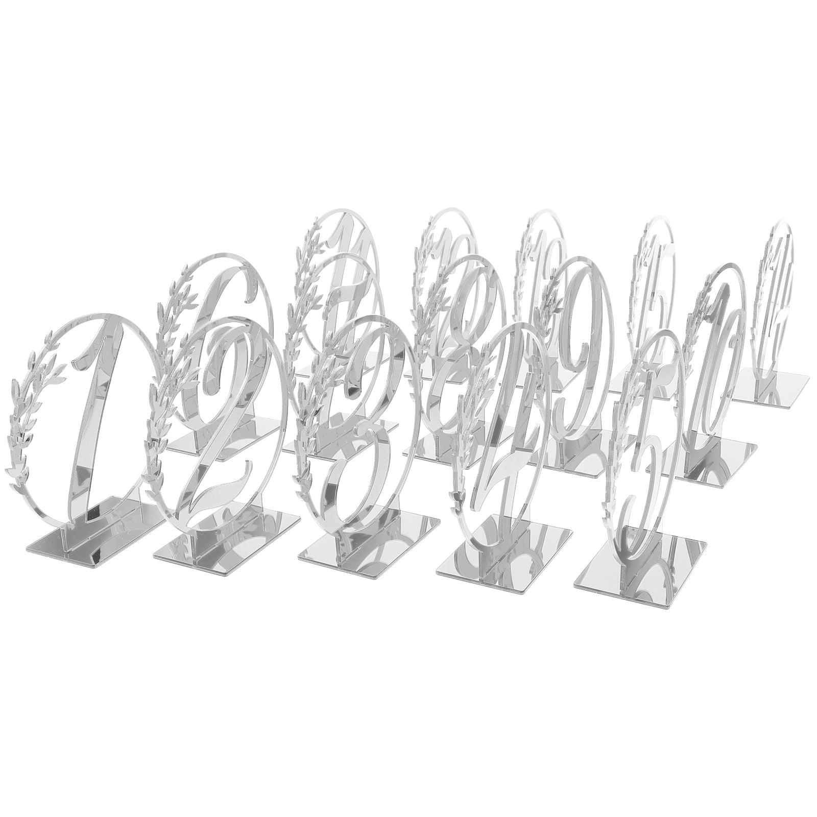 MLINS 15 Pcs Wedding Table Number Plate Reception Tables Decor Dinner ...