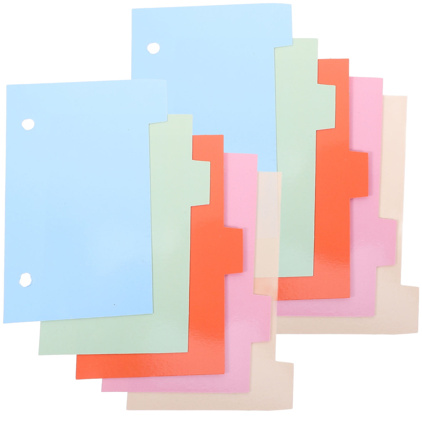 MLINS 15 Sheets Writable Tabs Dividers Portable Dividers Paper Tabs ...