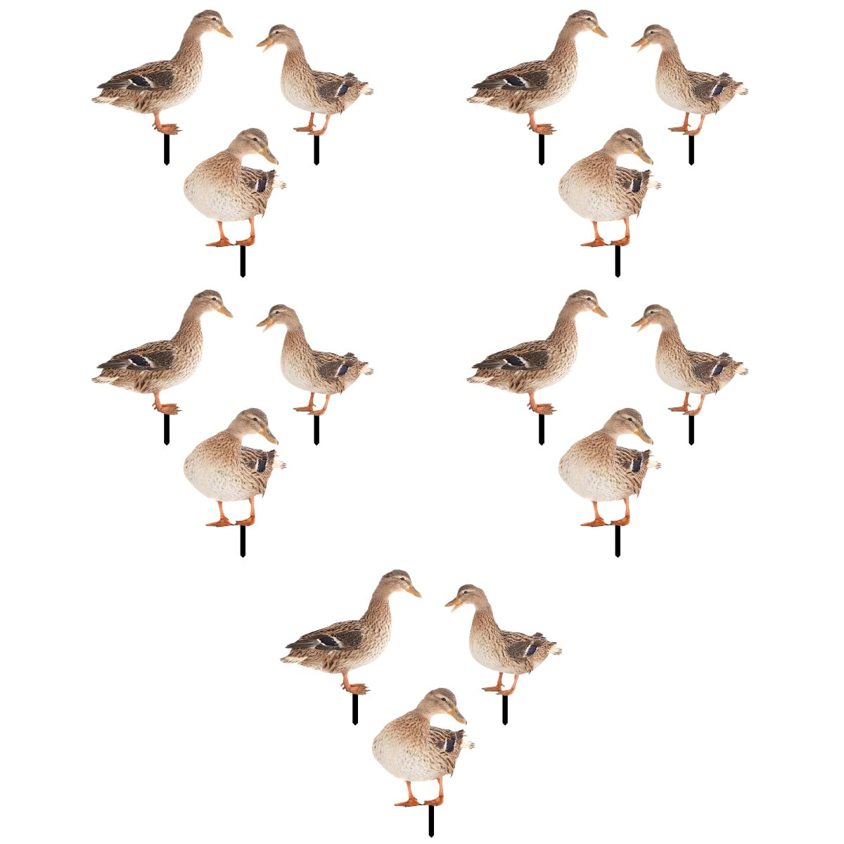 MLINS 15 pcs Outdoors Decorative 3d Stake Realistic Acrylic Signs ...