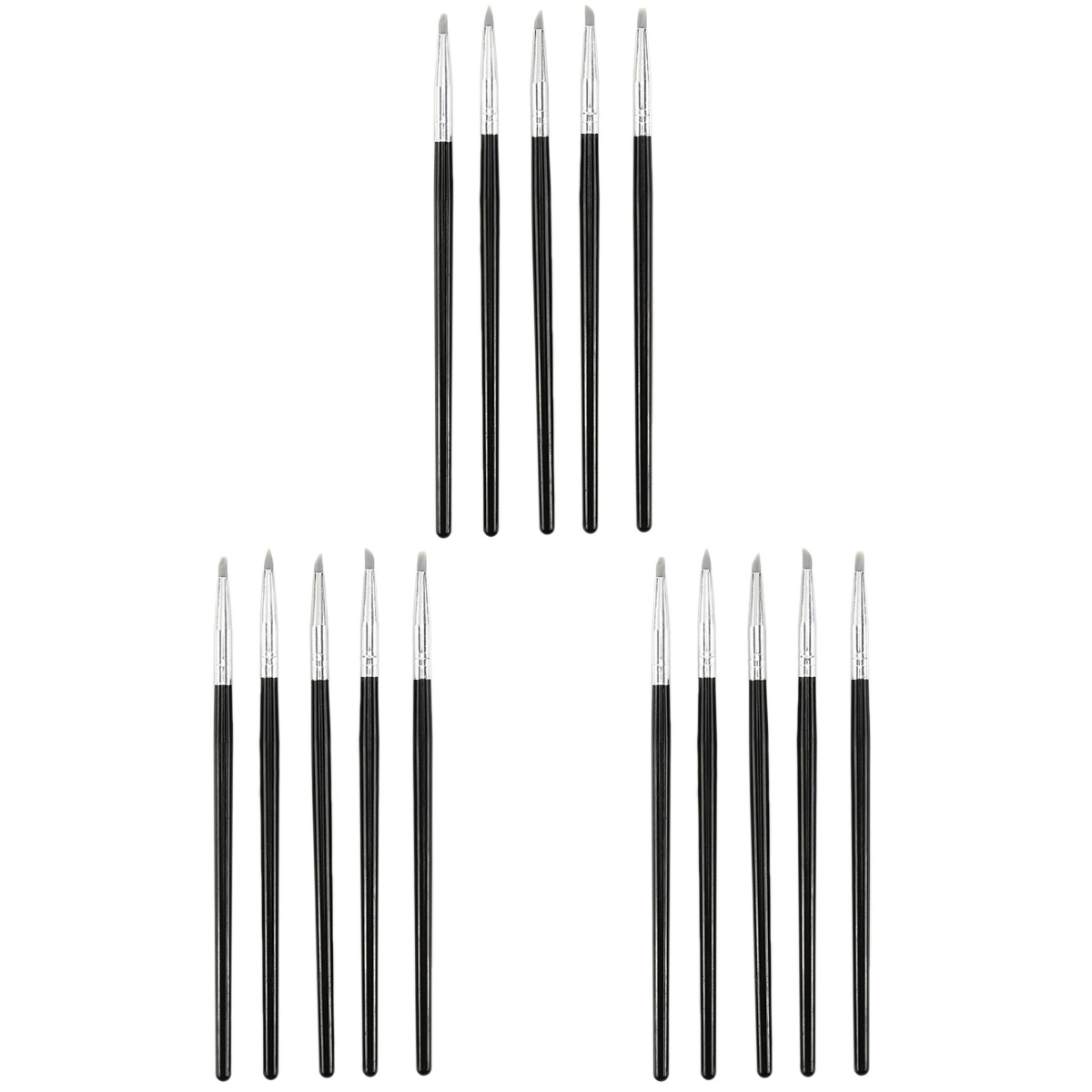 MLINS 15 pcs Silicone Head Pen Clay Drawing Wooden Pen Clay Painting ...