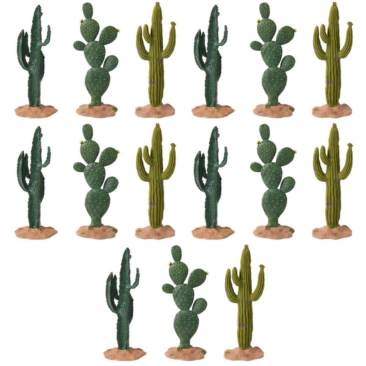 MLINS 15 pcs Simulated Cactus Artificial Cactus Decor Faux Cactus Decor ...