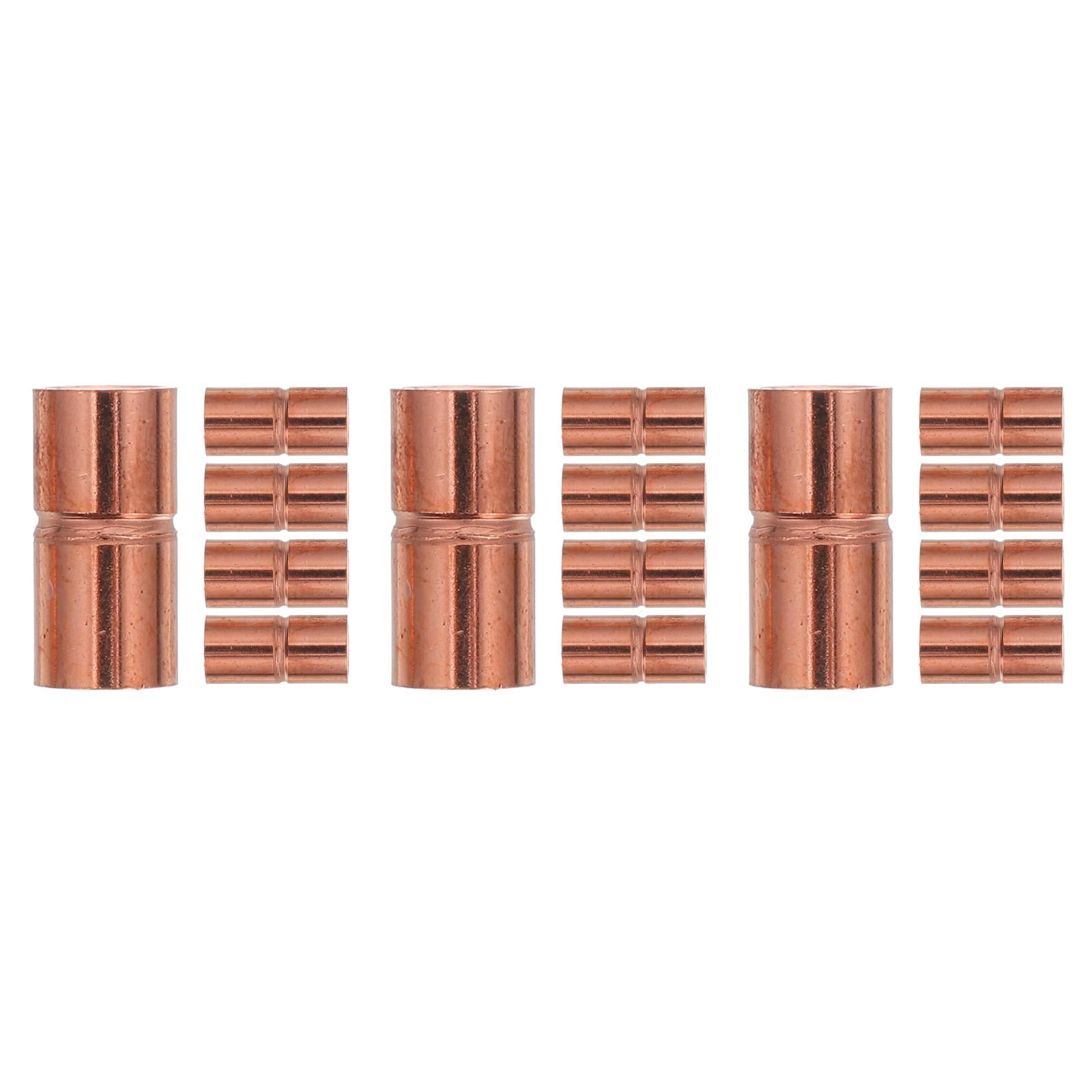 MLINS 15 pcs Straight Copper Coupling Fittings for HVAC Systems Welding ...