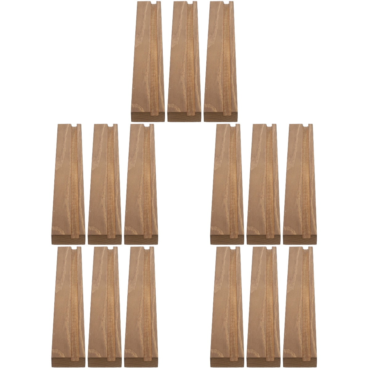 MLINS 15 pcs Vinyl Record Display Stand Wooden Vinyl Record Holder Wall ...