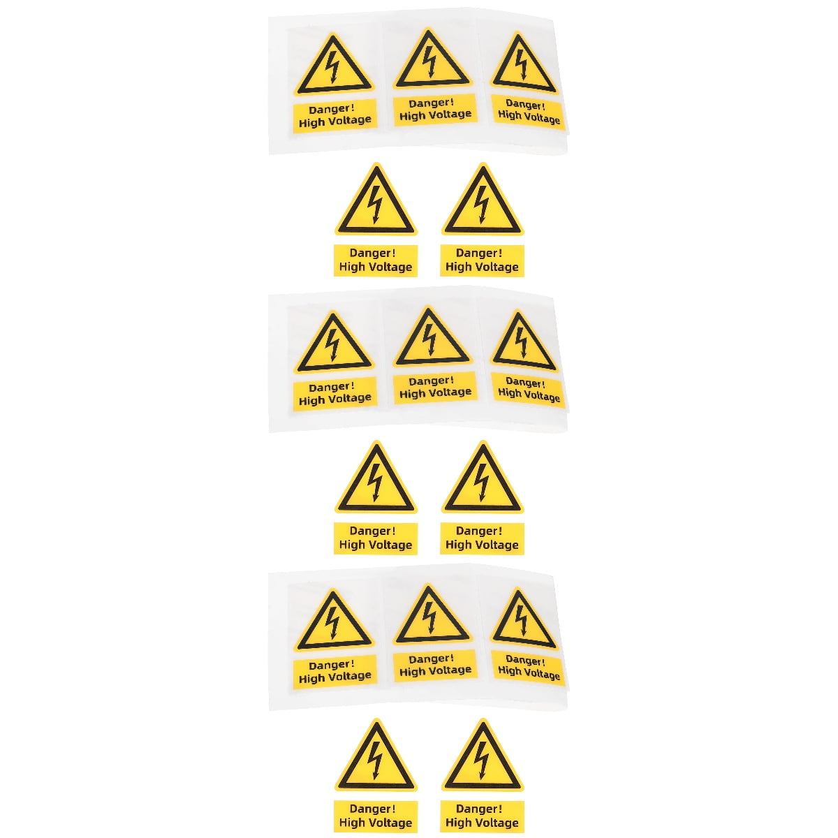 MLINS 15 pcs Warning High Voltage Electric Shocks Signs Electric Shocks ...