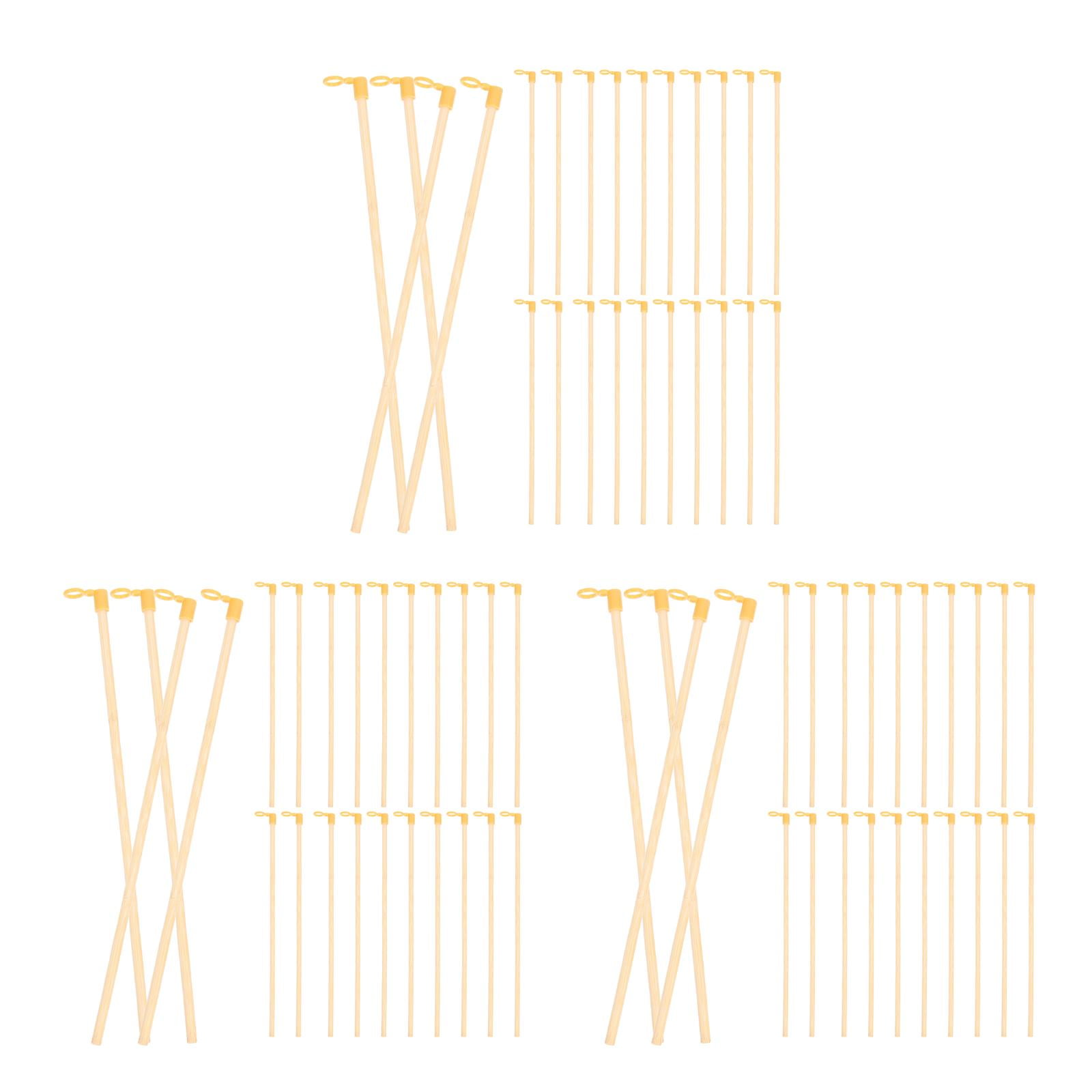 MLINS 150 PCS Handheld Lantern Poles Wood Lantern Sticks Lantern Making ...