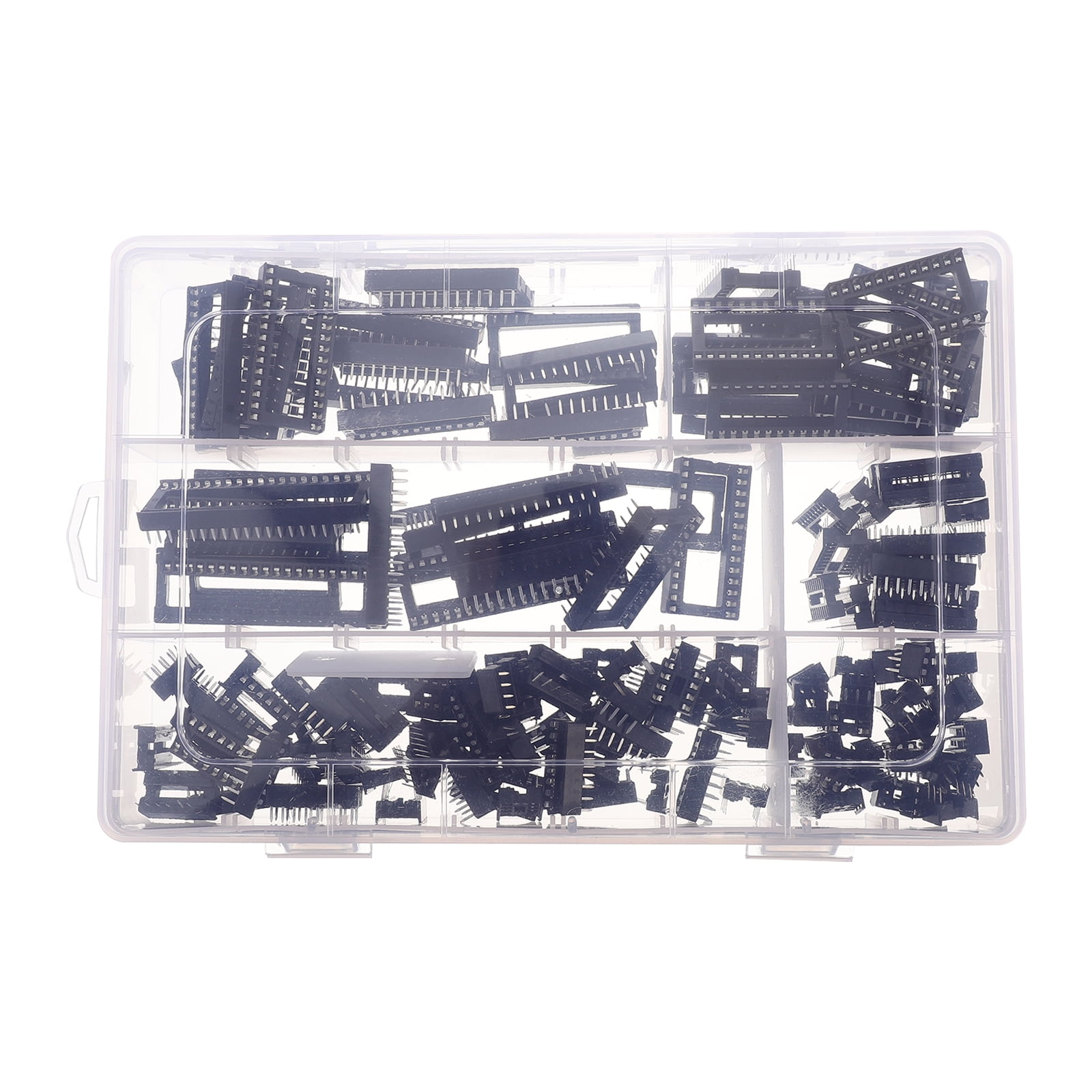 MLINS 150 Pcs Pin Socket Connection Lever Wire Connectors Adapter Black ...