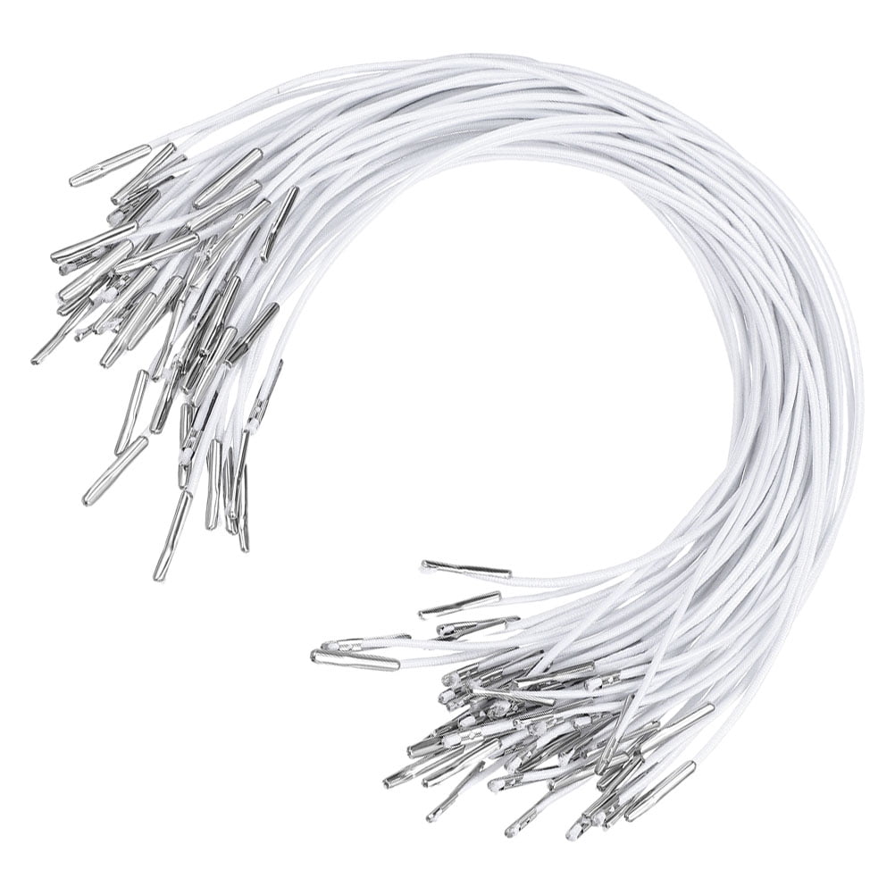MLINS 150 Pcs Replacement Elastic for File Barb Cord Fasteners White ...