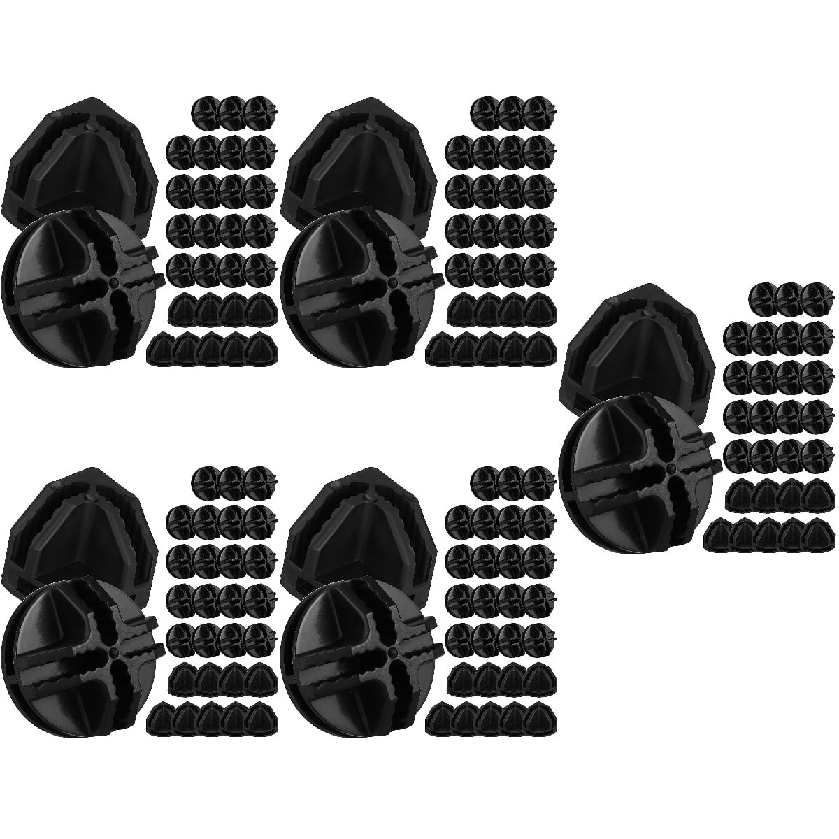 MLINS 150 Pcs Wire Cube Plastic Connectors Interlocking Connectors Wire ...