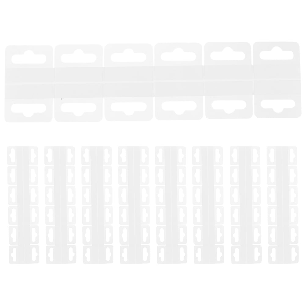 MLINS 150pcs Heavy Duty Hang Tabs Self Adhesive Plastic Clear Slot Hole ...