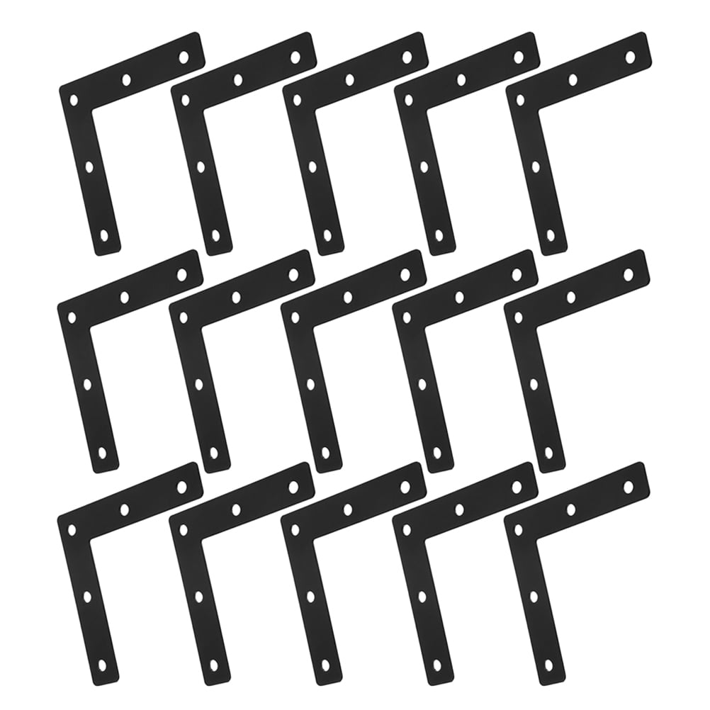 MLINS 15pcs L Shaped Metal Brackets 90 Degree Corner Braces For Wood ...