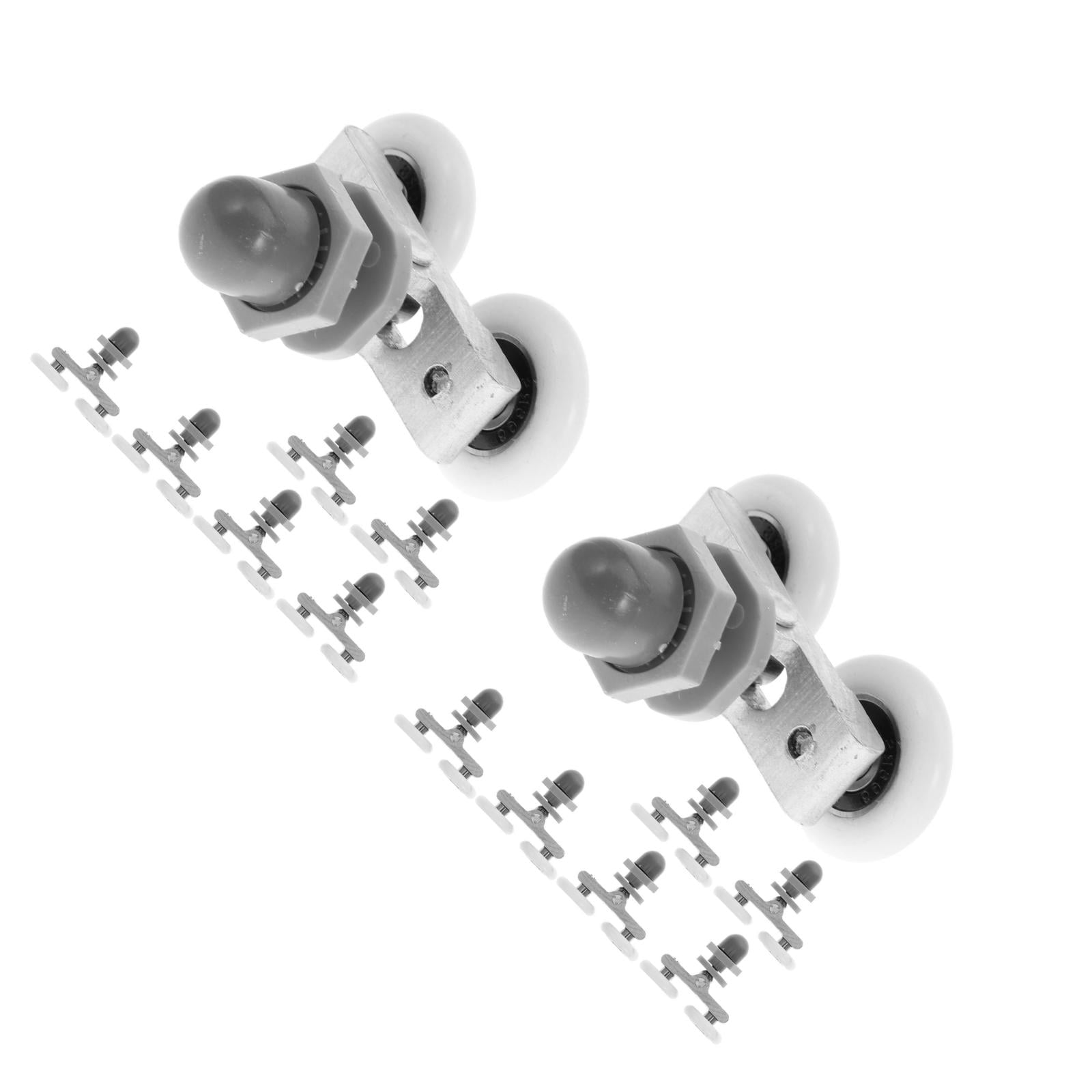 MLINS 16 PCS Double Wheels Door Sliding Enclosure Plastic Shower Door ...