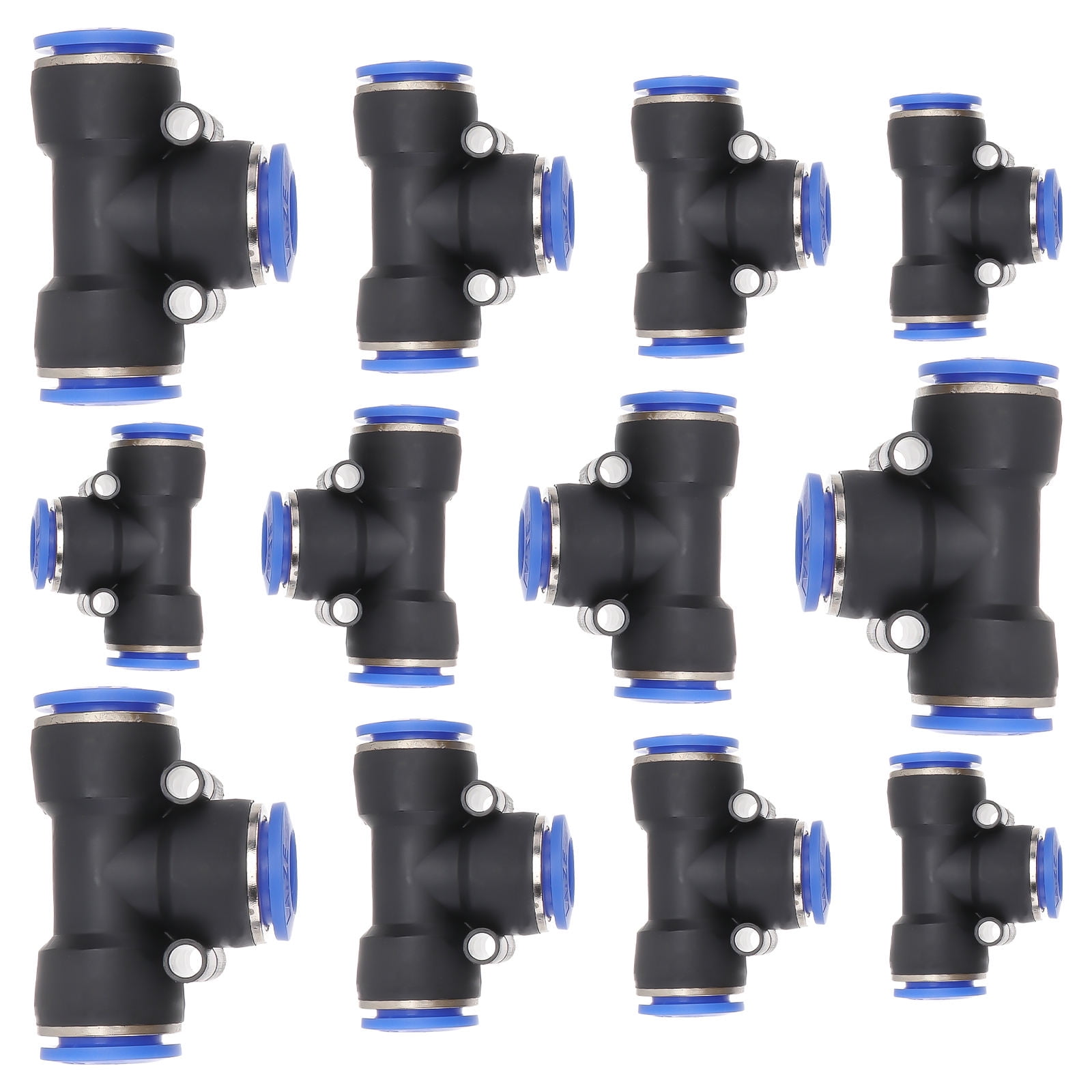MLINS 16 PCS Quick Coupling T-Junction Connector Quick Joint 6.5X4cm Blue - Walmart.com