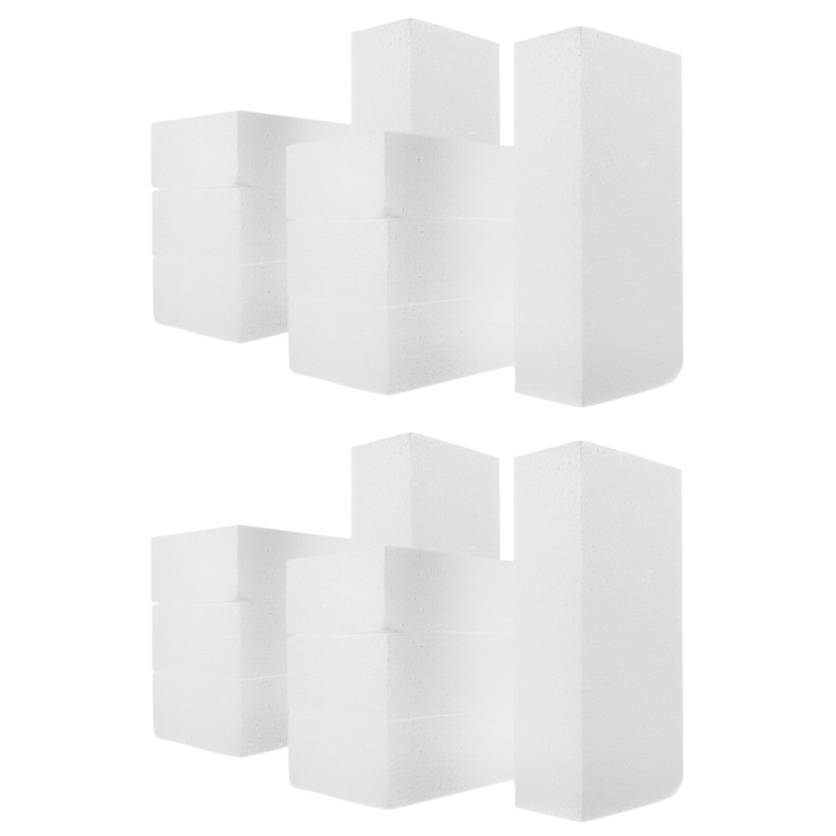 MLINS 16 Pcs Blank Foam Block DIY Crafts Foam Block Handmade Foam Block ...