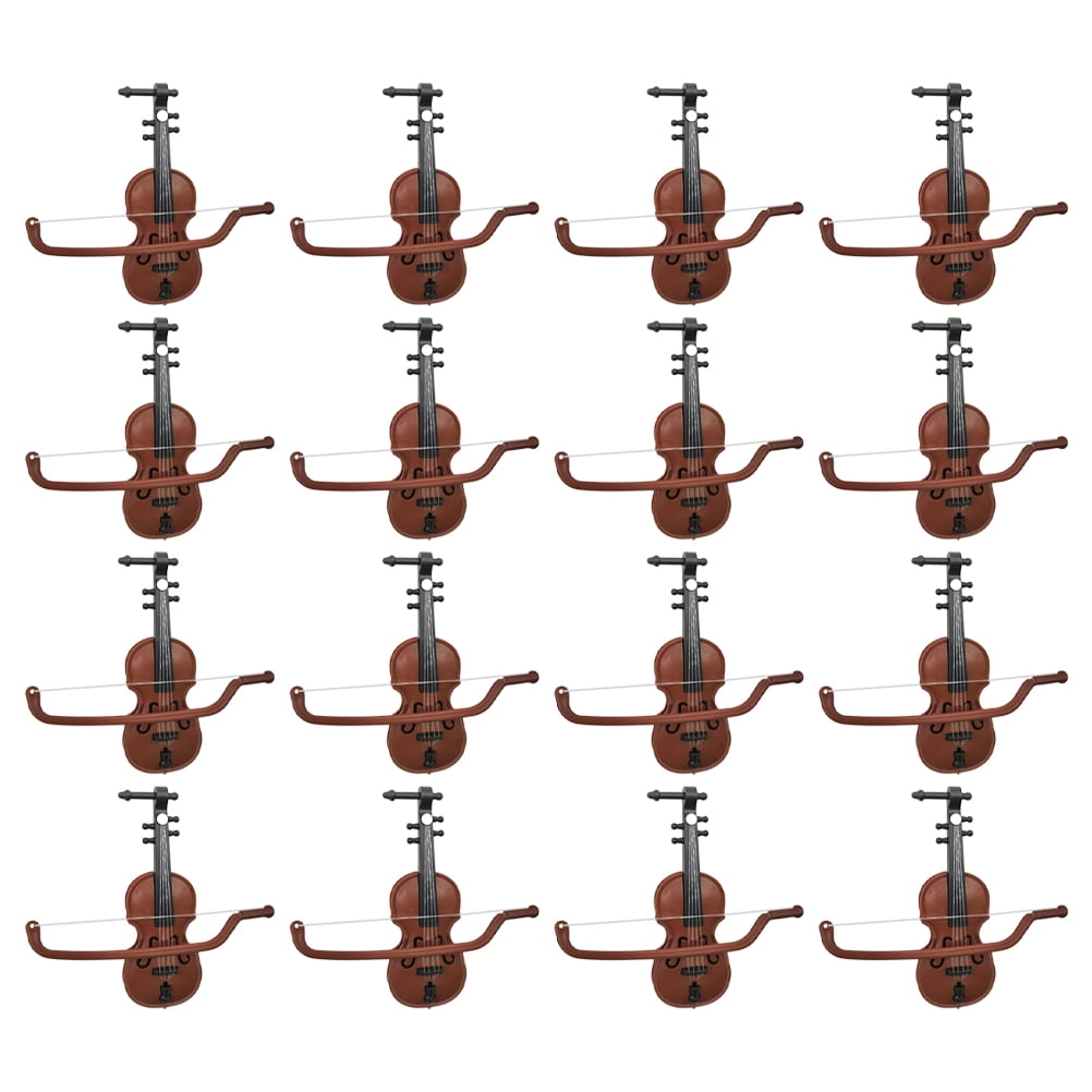 MLINS 16 Pcs Fake Violin Wood Grain Pendant Decorations for Home ...