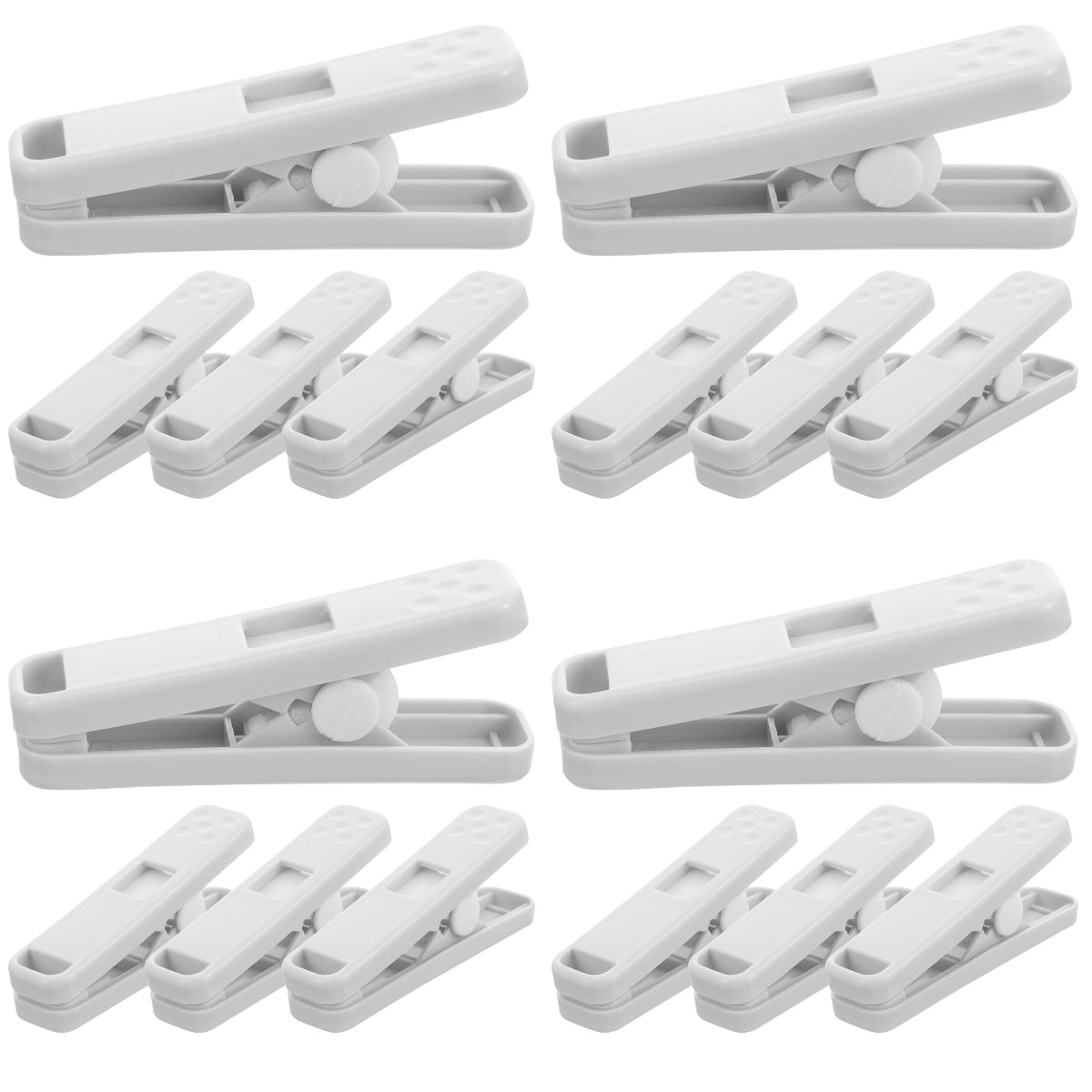 MLINS 16 Pcs Laundry Clothes Pins Plastic Clothes Clips Pegs Plastic ...