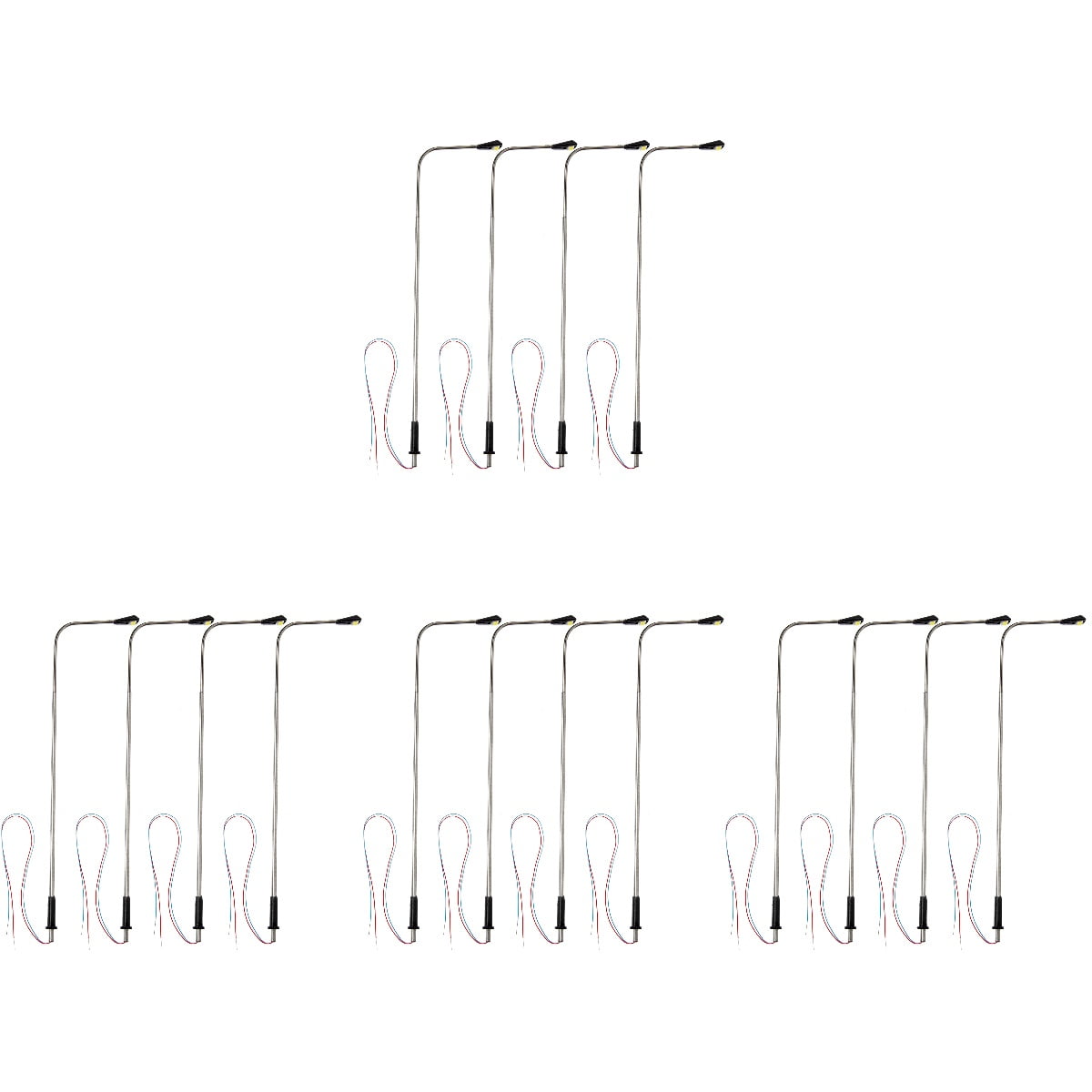 MLINS 16 Pcs Sand Table Streetlamp Model Building Models Light Model ...