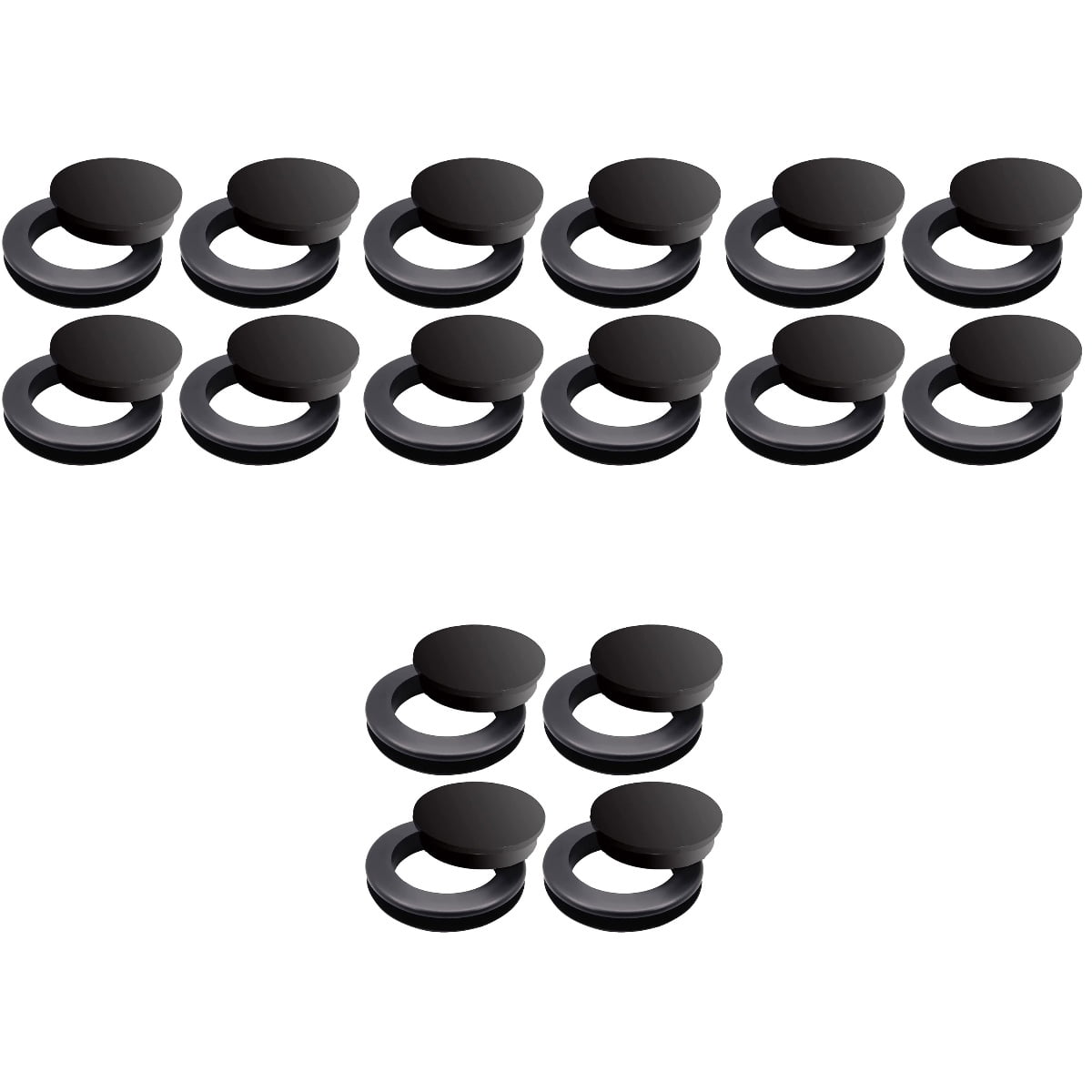 MLINS 16 Sets of Silicone Table Umbrella Rings Covers Kit Universal ...