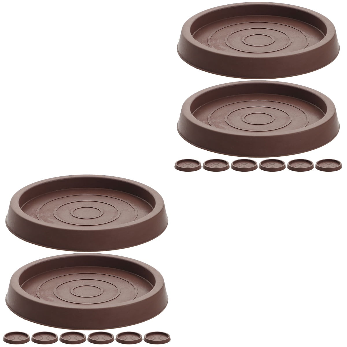MLINS 16 pcs Furniture Caster Cups Floor Protectors Desk Caster Cups Chair Feet Pads Furniture ...