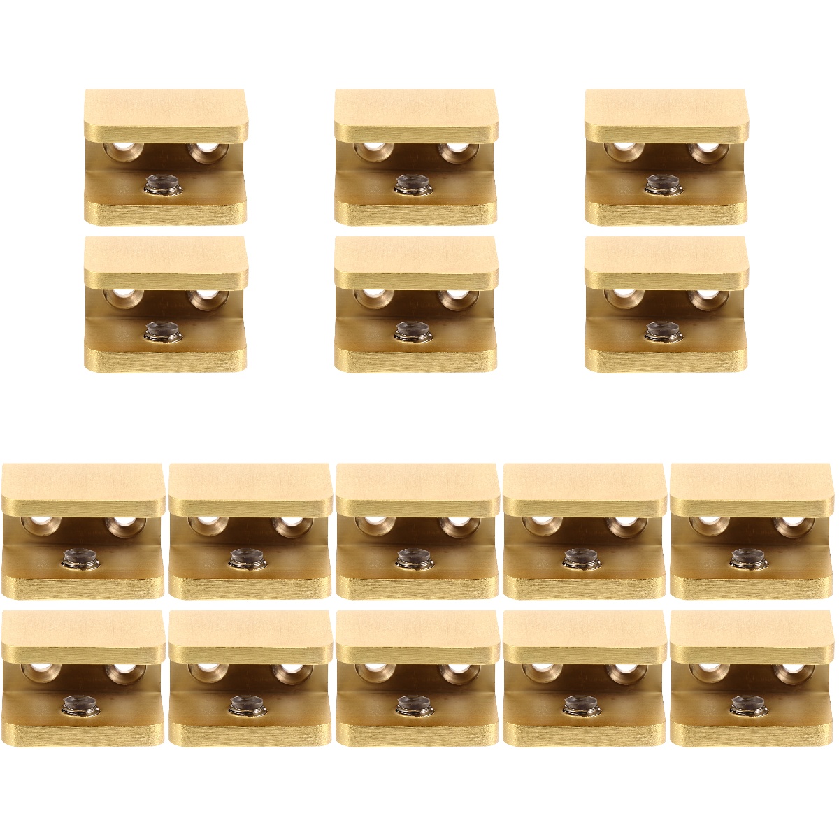 MLINS 16 pcs Glass Shelf Bracket Square Glass Holding Bracket For ...