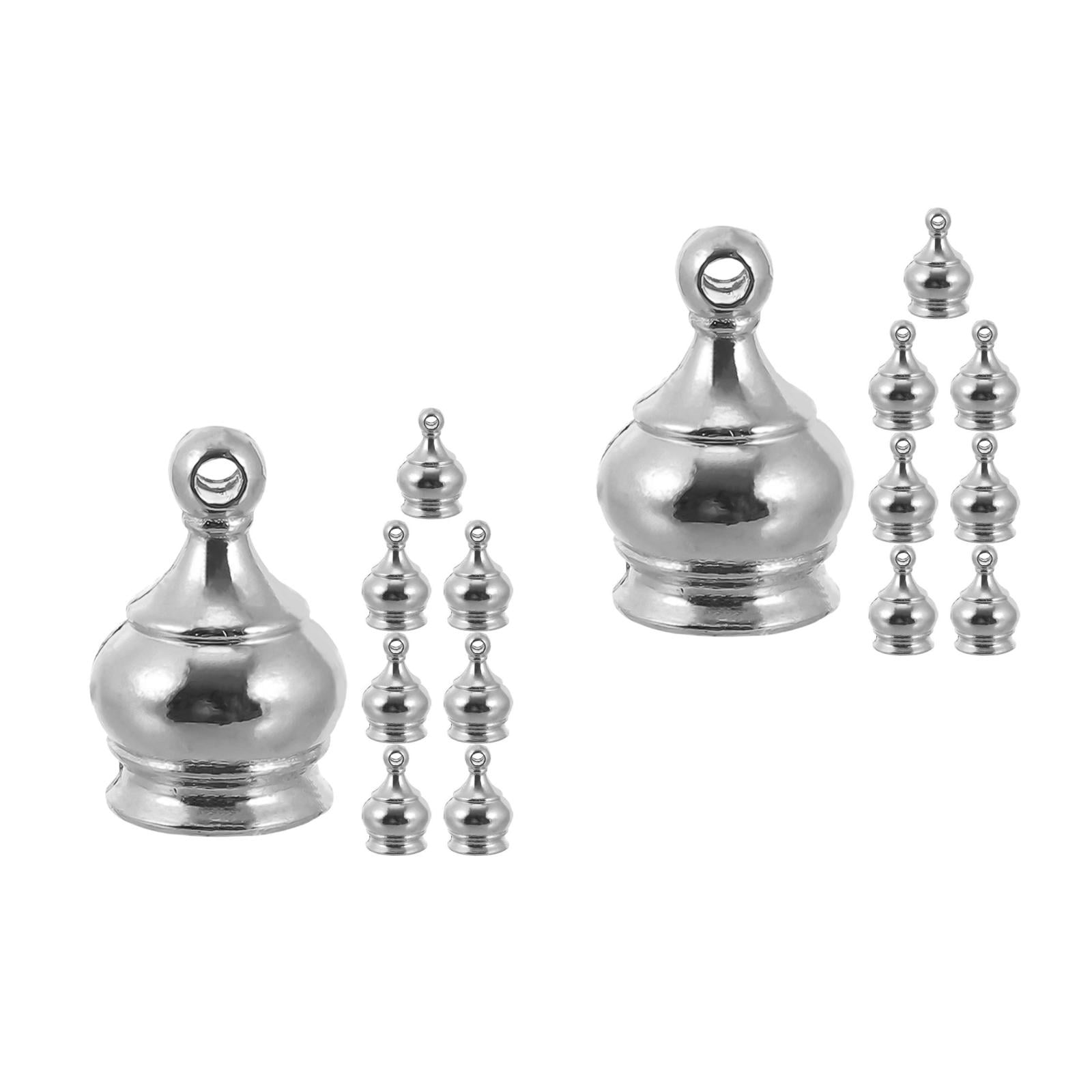MLINS 16 pcs Lamp Finial Cap Knob Brass Decorative Screw Topper For ...