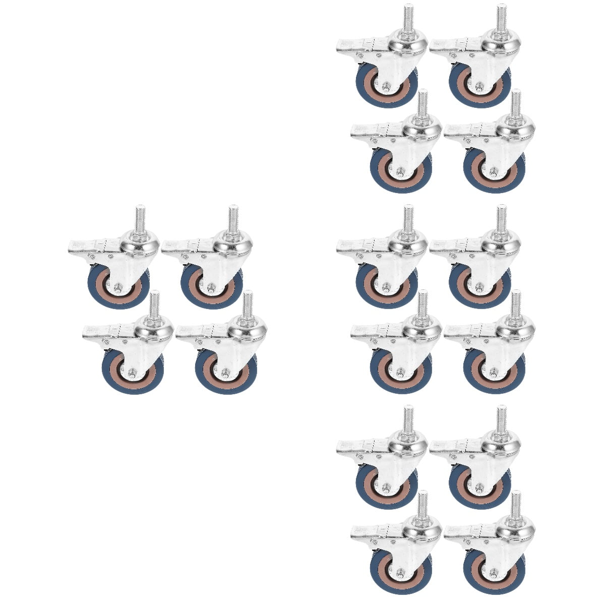 MLINS 16 pcs Swivel Caster Wheels Mute Office Chair Caster Wheels ...