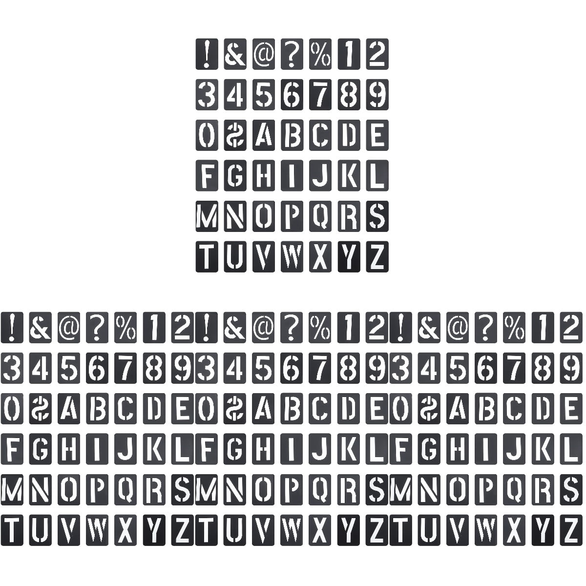 MLINS 168 pcs Alphabet Templates Letter Stencils Lettering Alphabet ...