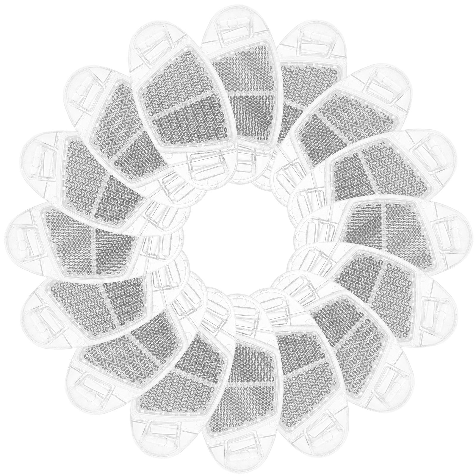 MLINS 16Pcs Premium Wheel Reflectors for Bike Use Transparent PVC ...