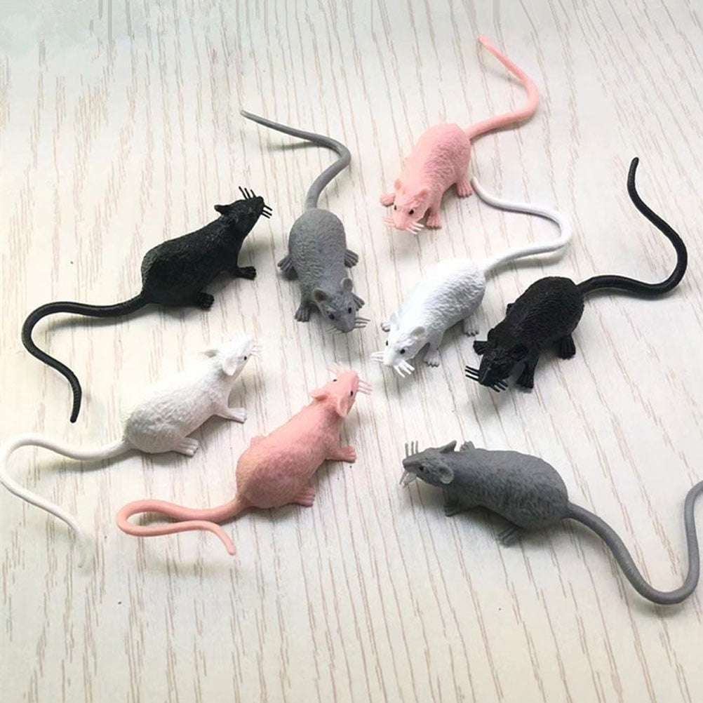 MLINS 16pcs Realistic Plastic Mouse Models Miniature Mice Figurines ...