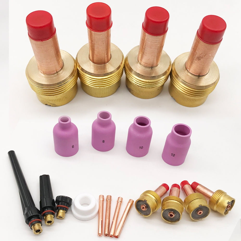 MLINS 17 Pcs Argon Arc Welding Set TIG Welding Gas Lens Kit TIG Welding ...