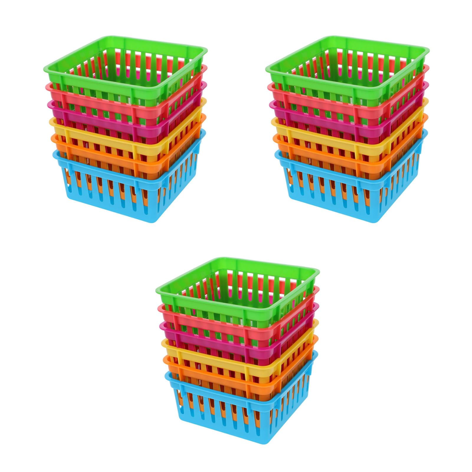 MLINS 18 Pcs Classroom Pencil Organizer Baskets Small Plastic Storage ...