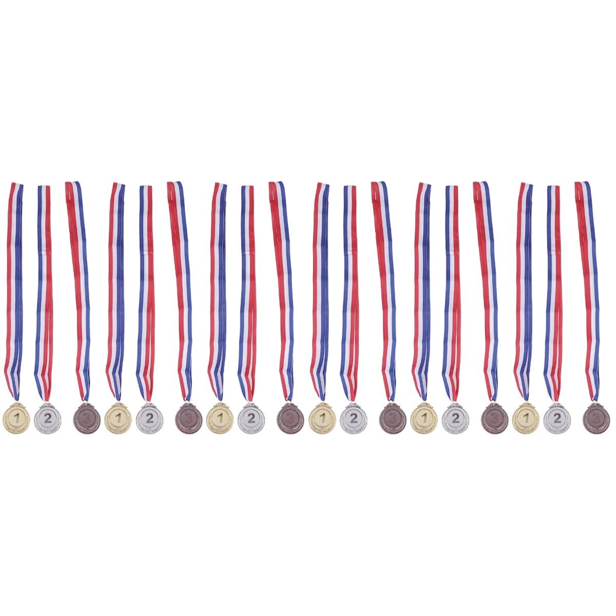 MLINS 18 Pcs Hanging Medal with Lanyard Medals Sports Metal Medals Race ...
