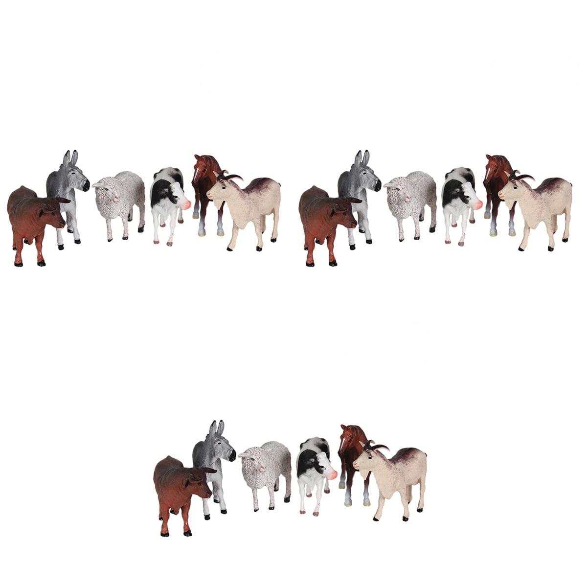 MLINS 18 Pcs Mini Forest Animal Toy Set Plastic Similation Animals ...