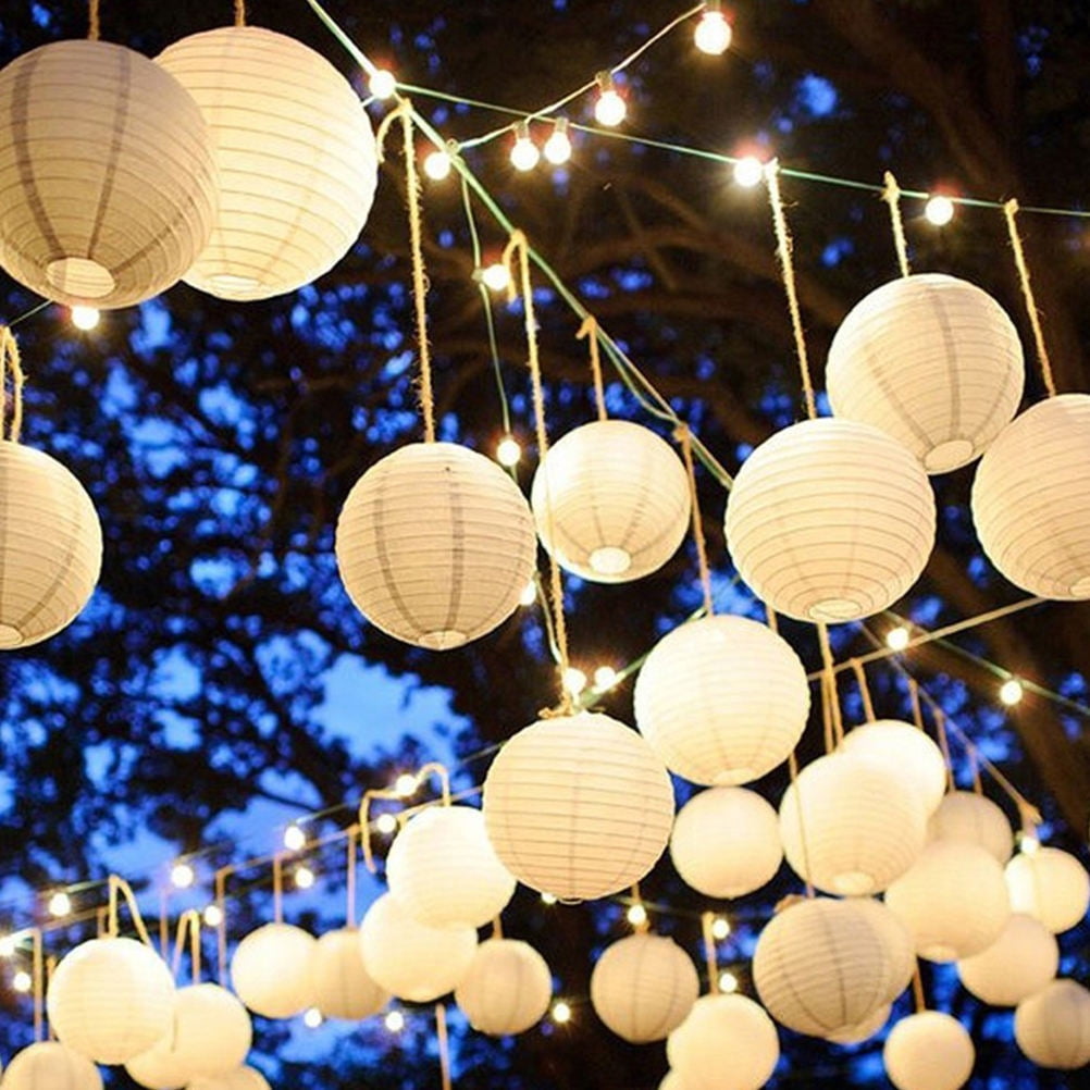 YUYUETIME Party Hanging Lanterns White 18Pcs Bridal Shower - Walmart.com