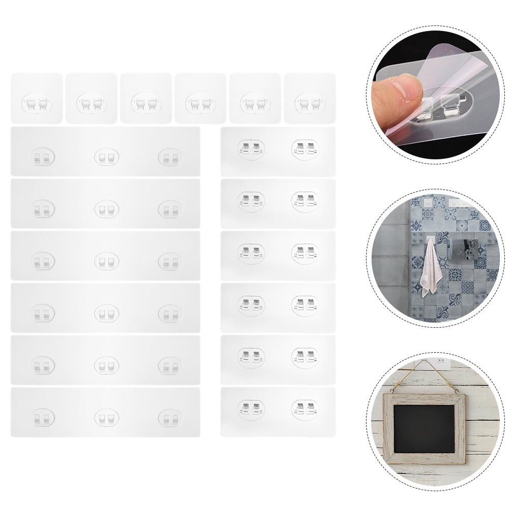 FOMIYES Kitchen Cabinet Shelf Supports Transparent 18Pcs 10.2X2.8X0.4In ...