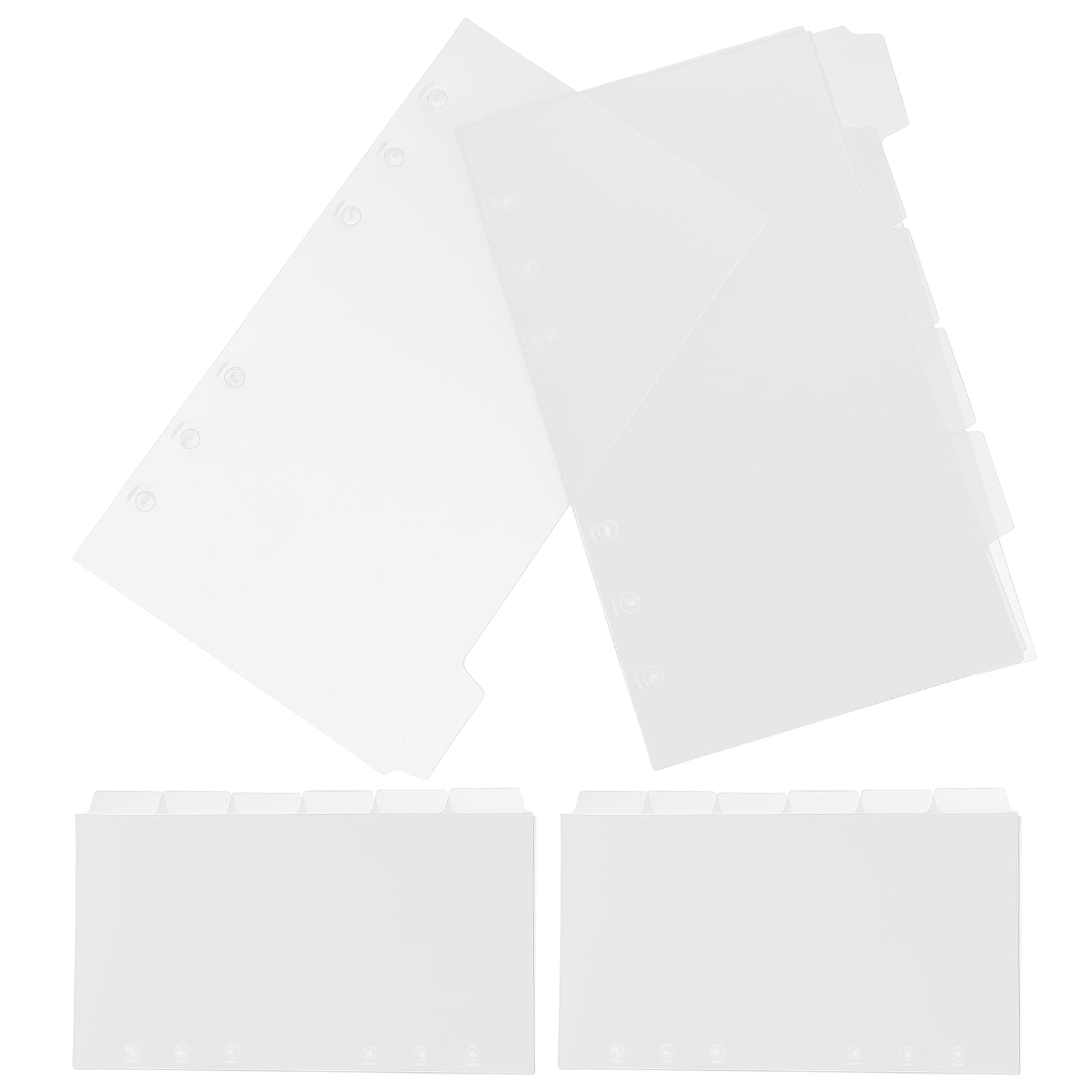 MLINS 18 Sheets Adjustable Clear Book Covers Index Dividers Separator ...