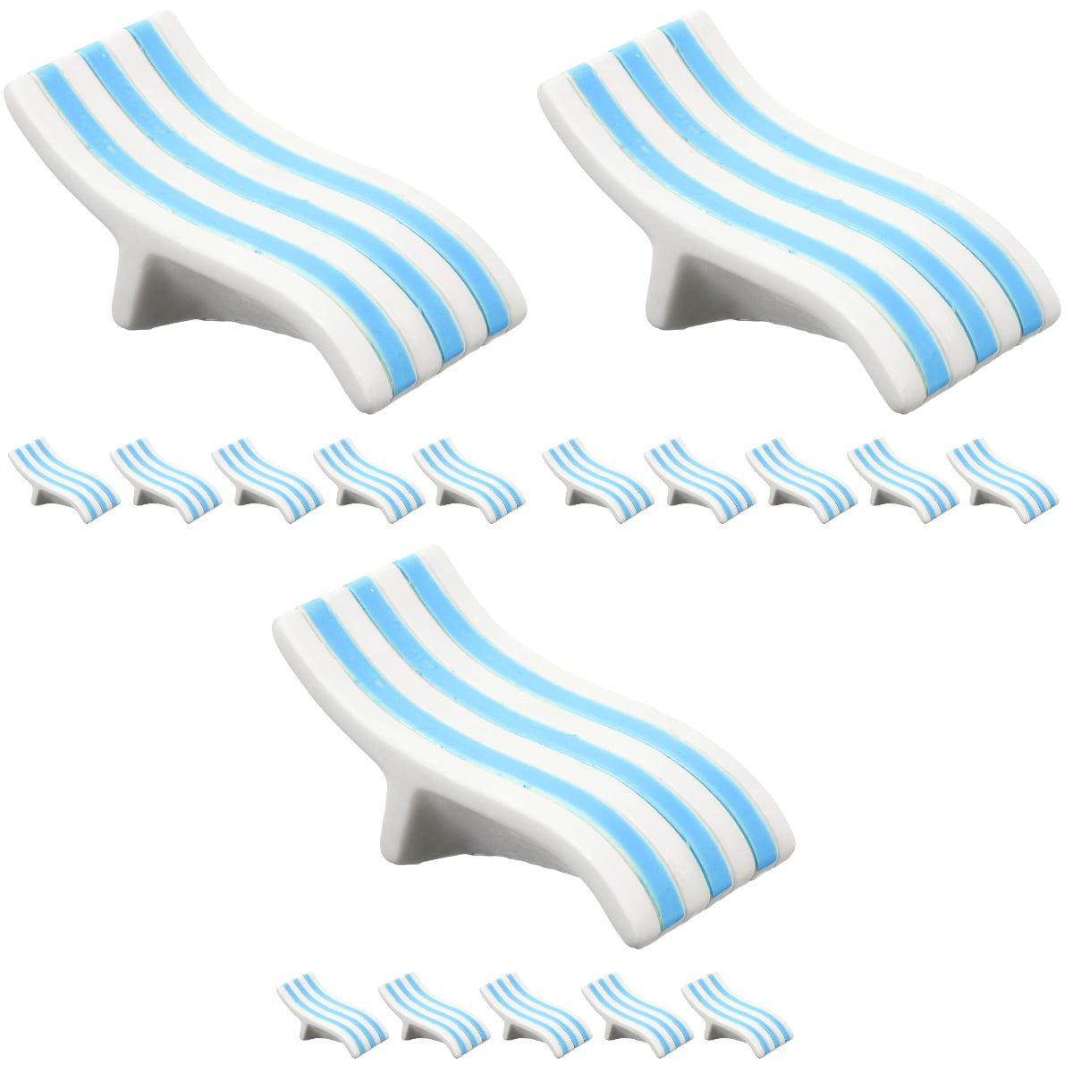 MLINS 18 pcs Miniature Beach Chairs Tiny House Furniture Mini House ...