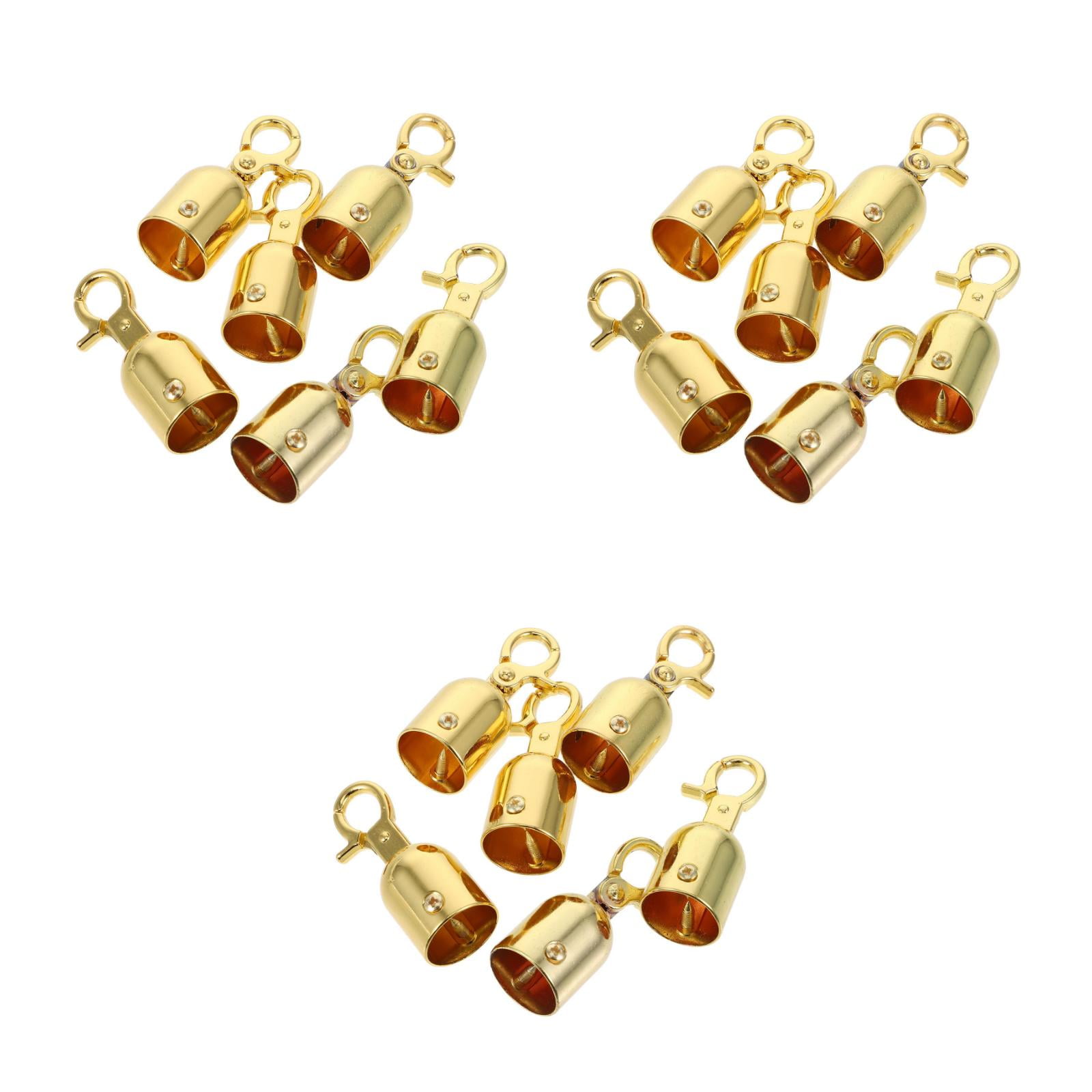 MLINS 18 pcs Rope End Stopper Cord End Caps With Hook Lobster Claw ...