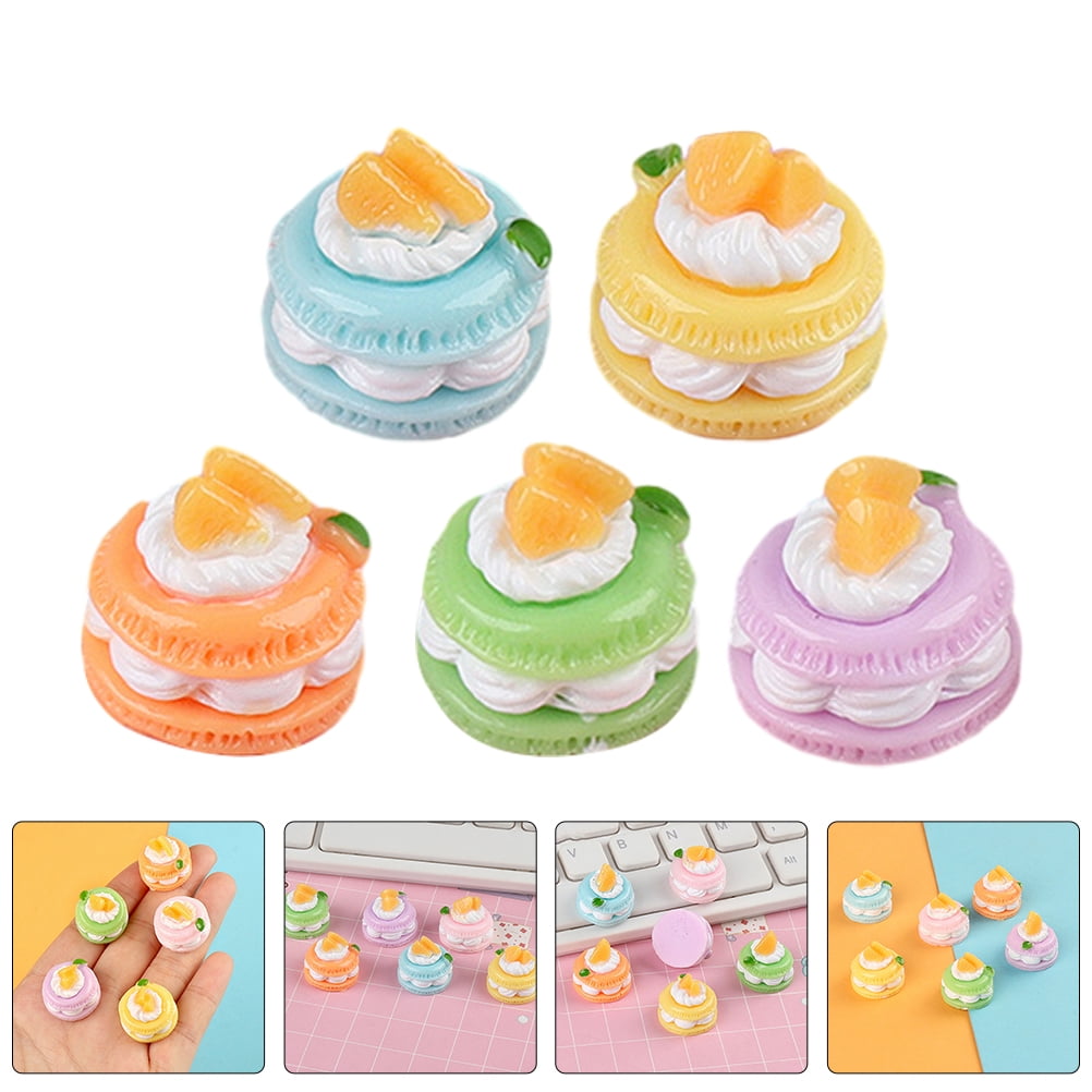 MLINS 18pcs Fake Cake Decorative Cake Model Realistic Food Artificial ...