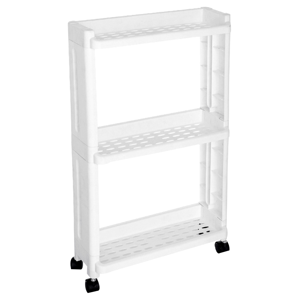 MLINS 1PC 3-Tier Gap Storage Shelf Movable Slim Slide Out Storage Tower ...