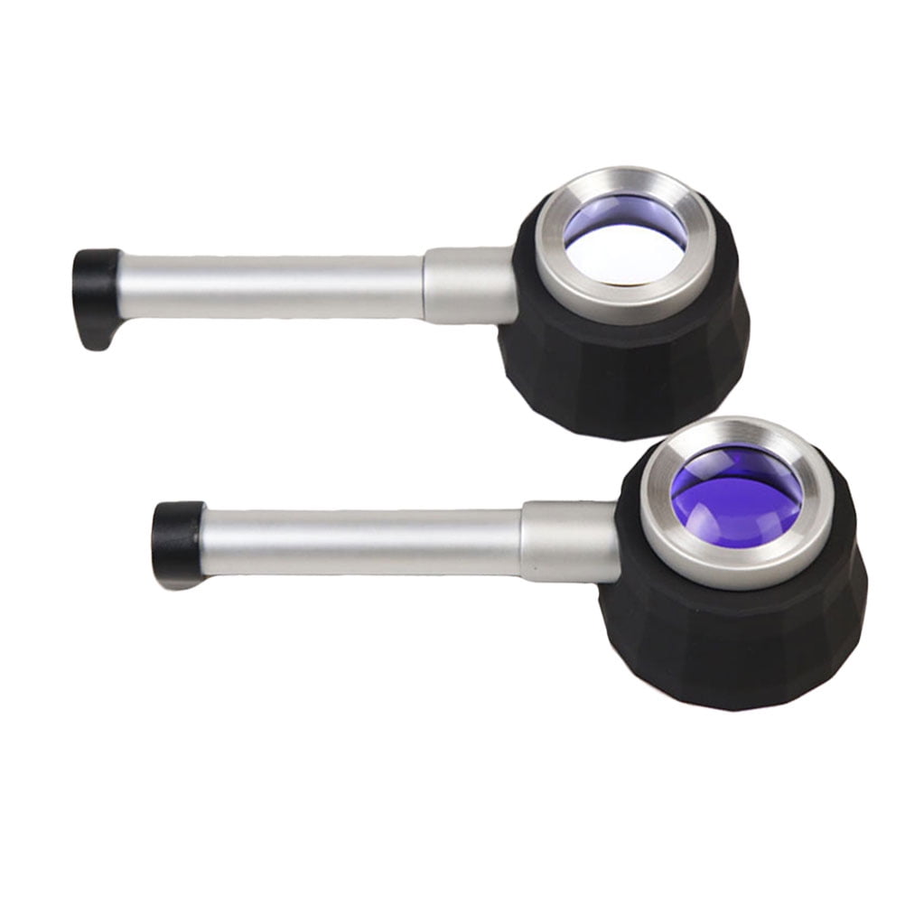 MLINS 1PC 30X Handheld Magnifying Glass with LED and Scale Portable ...