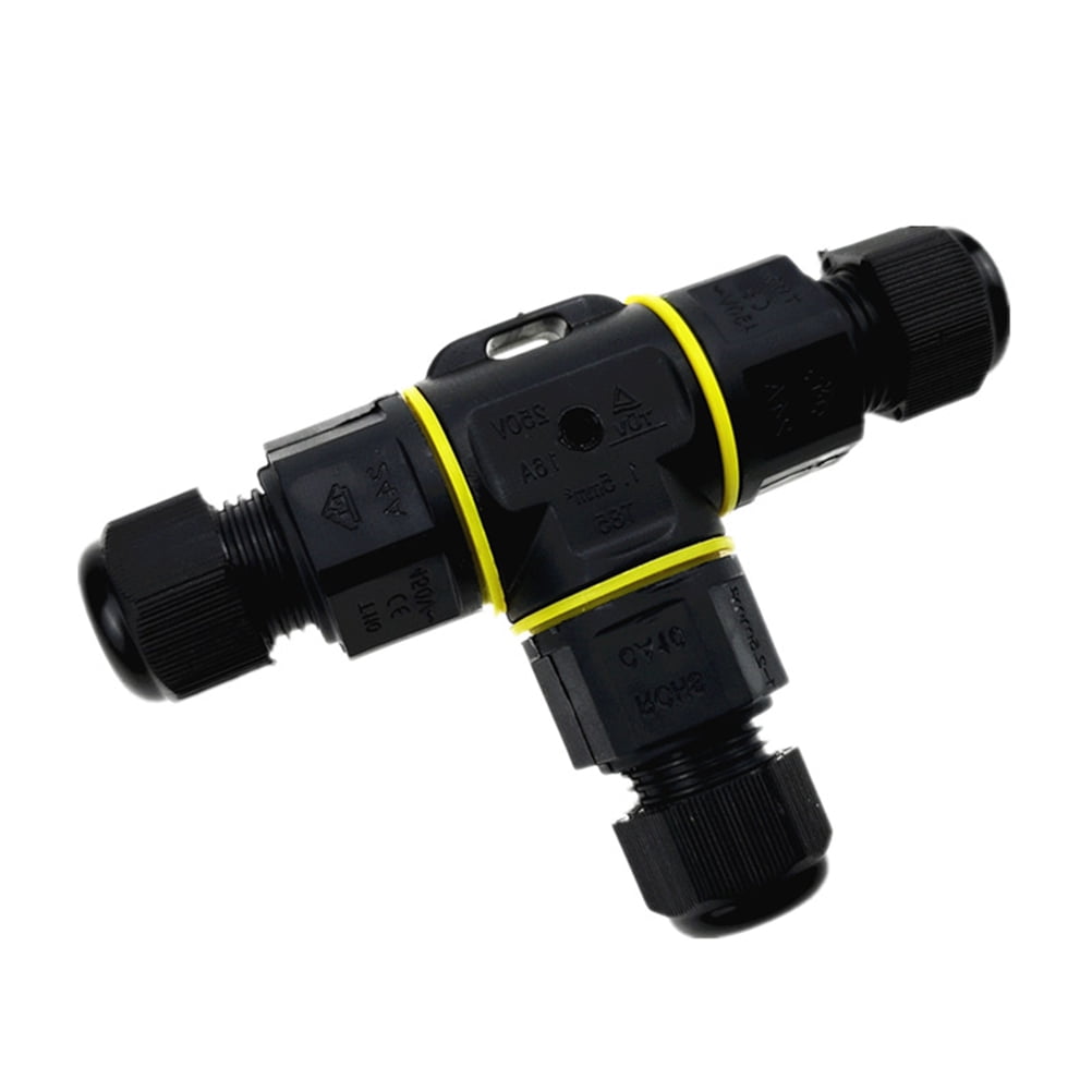 MLINS 1PC Cable Waterproof Connector T-shaped Power Cable Joint Outdoor ...
