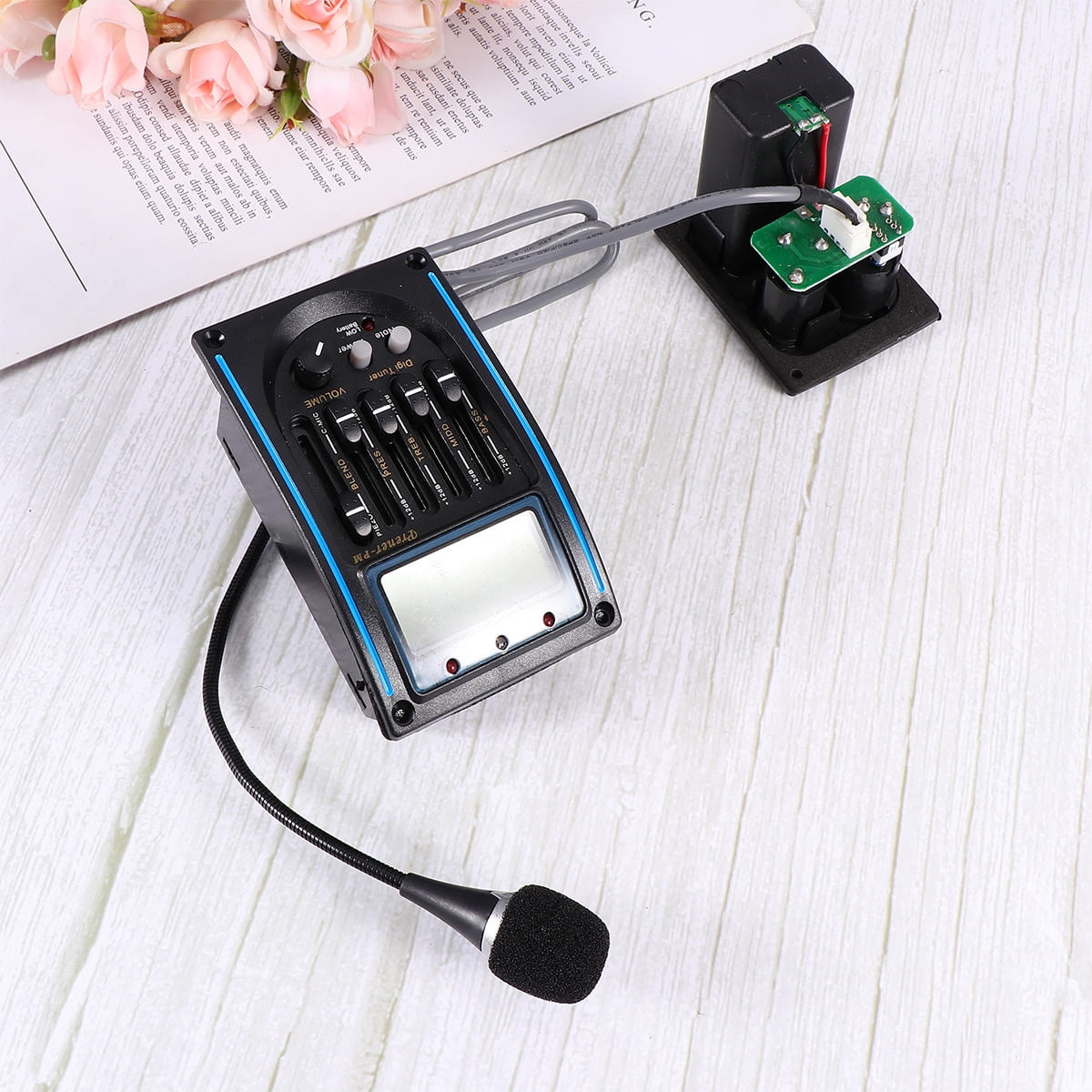 MLINS 1PC Guitar LC-5 Pick-up Professional Sound Pickup Preamp Piezo ...