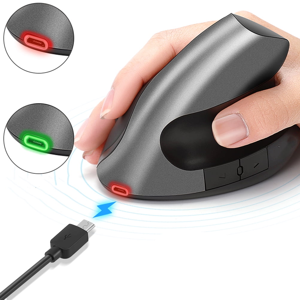 MLINS 1PC Human Engineering Wireless Mouse Photoelectric Mute Cool ...