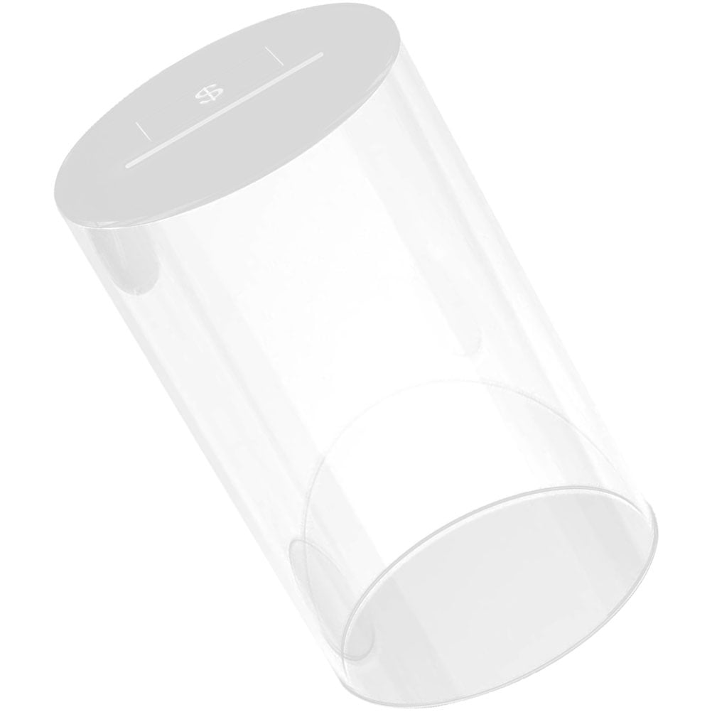 AURARMLET Clear Acrylic Money Box Jar Transparent Bank Savings ...