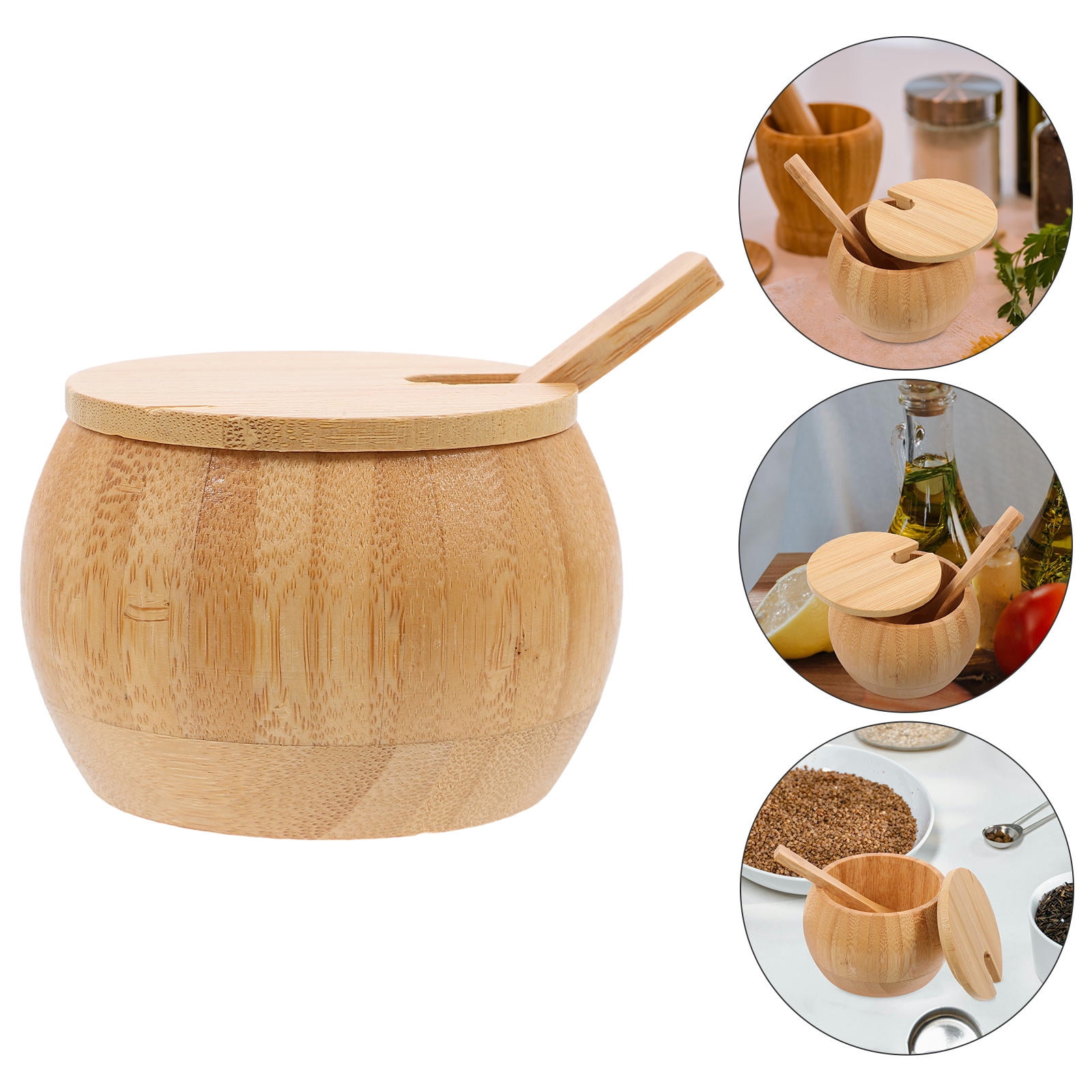 MLINS 1Pack Container Round Shape For Countertop Use Moisture Resistant ...