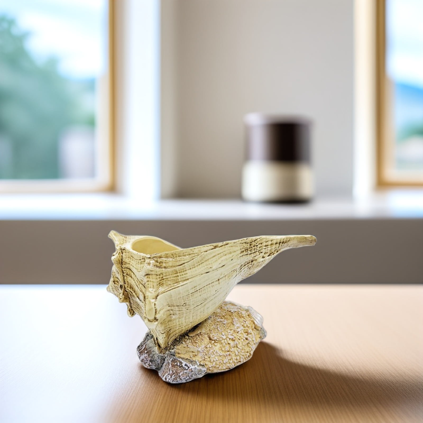 MLINS 1Pc Conch Flower Pot Resin Plant Pot Gardening Planter Balcony ...