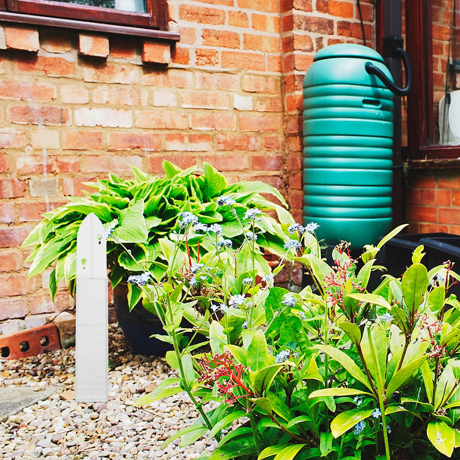 MLINS 1Pc Rain Gauge Plastic Graduated Rain Gauge Outdoor Rain ...