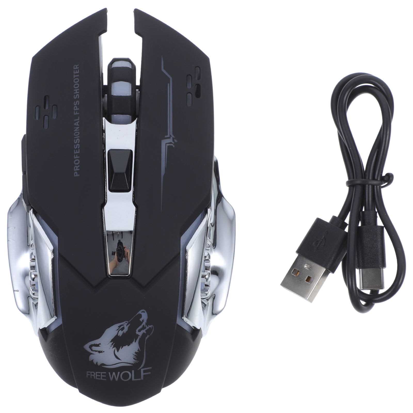 MLINS 1Pc Wireless Mouse Electroplating Computer Mouse Simple Office ...