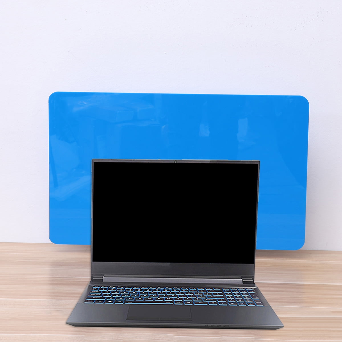 MLINS 1Pcs Blue Acrylic Clamp-On Desk Divider for Office Environment ...